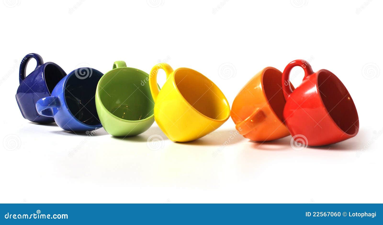 Six colorful cups stock photo. Image of utensils, educational - 22567060