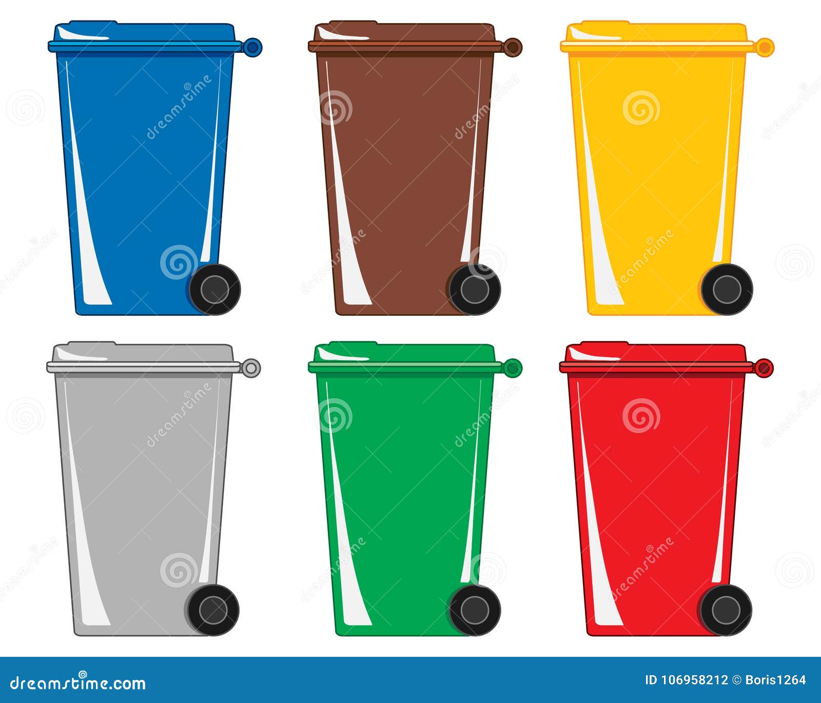 Six Colorful Bins Stock Illustrations – 7 Six Colorful Bins Stock ...