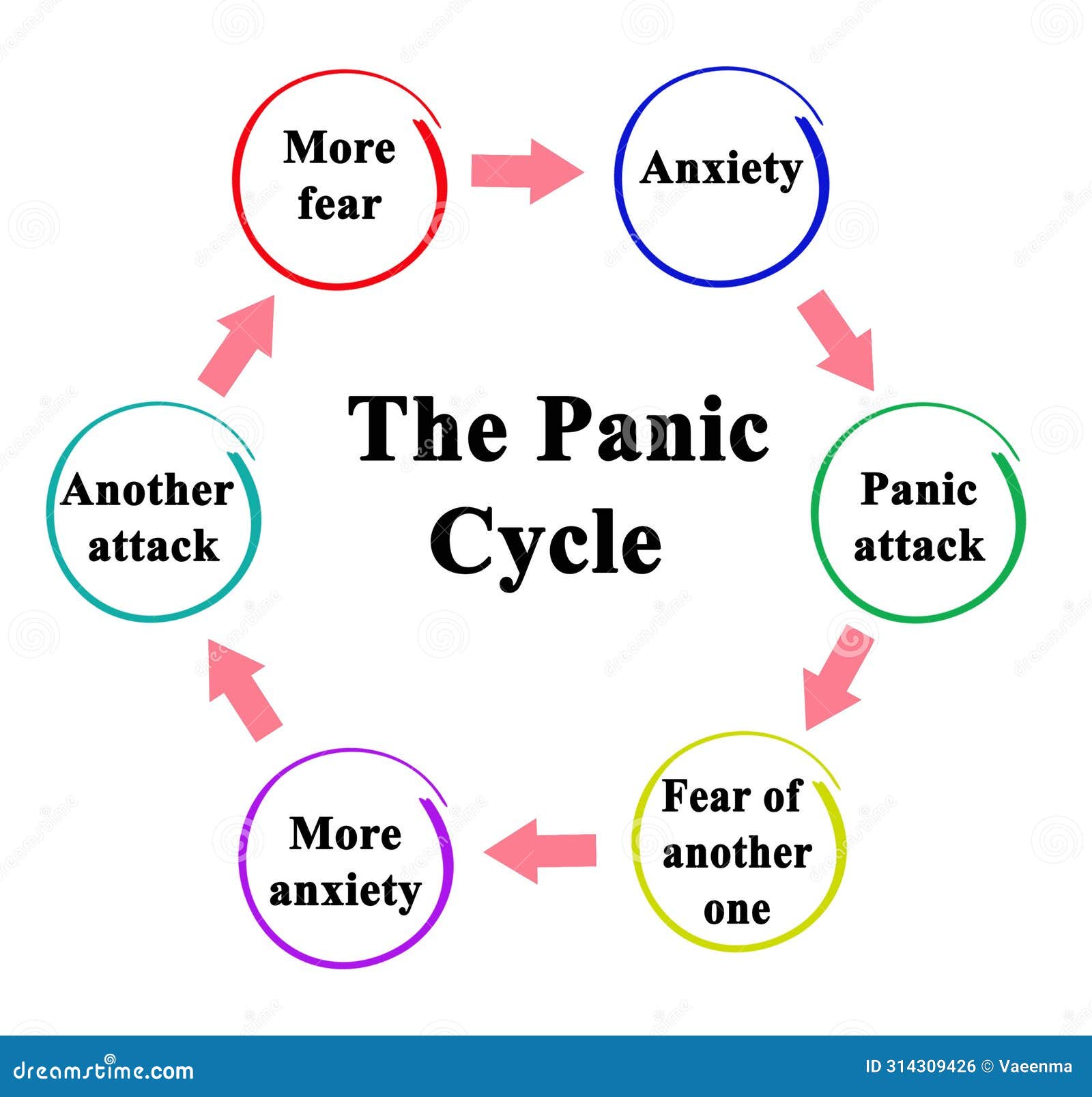 Components Of Panic Cycle Stock Photography | CartoonDealer.com #314309426