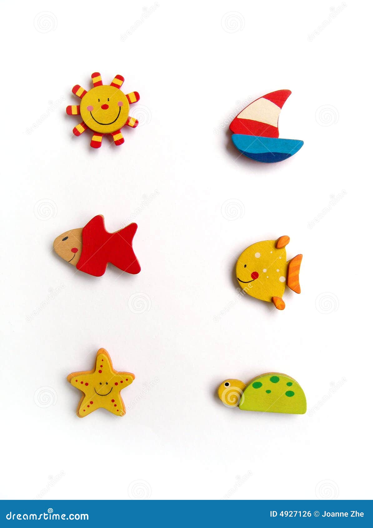 Six cute fridge magnets stock photo. Image of cheery, fridge - 4927126