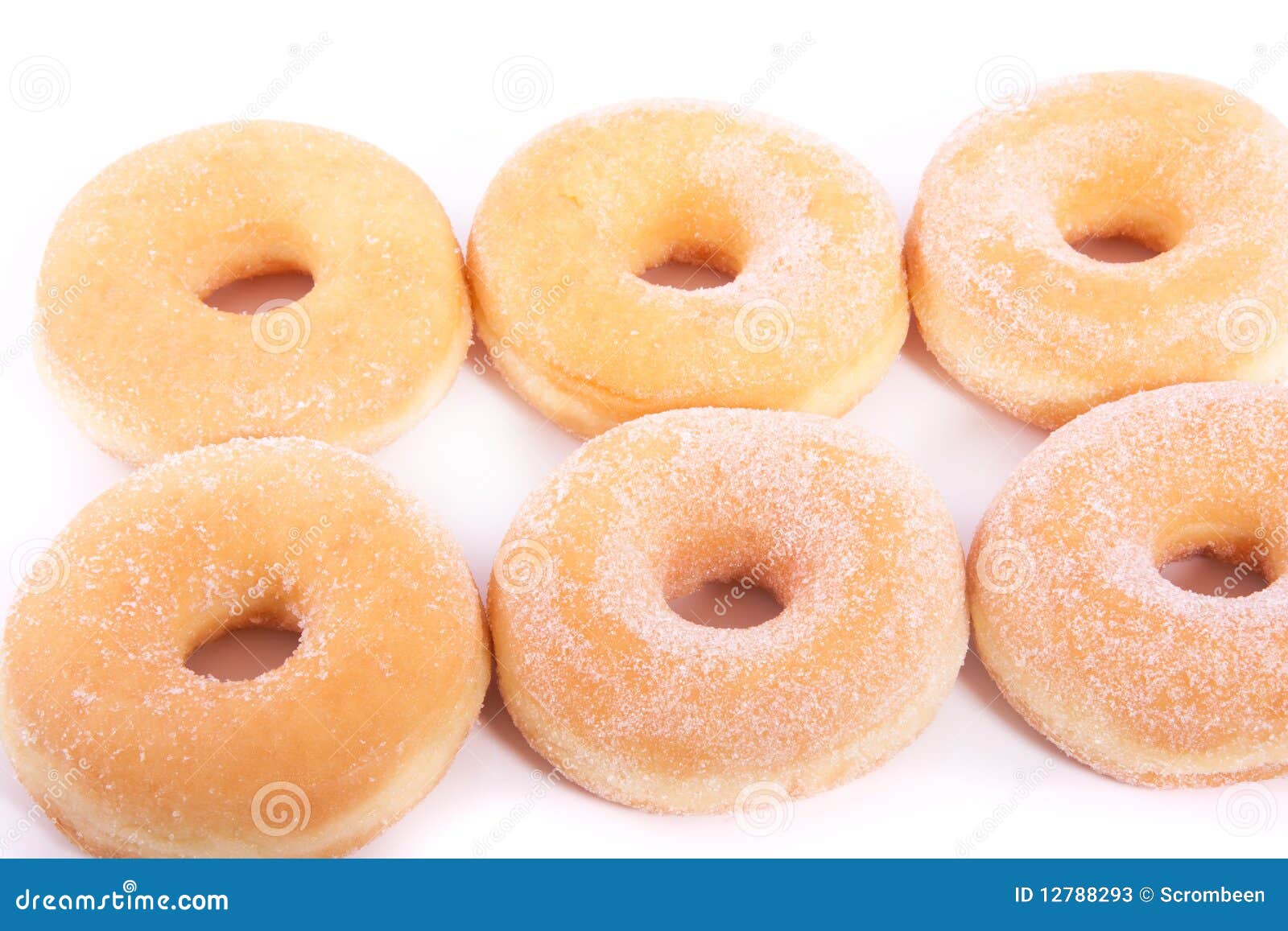 Six delicious sweet donuts stock image. Image of delicious - 12788293