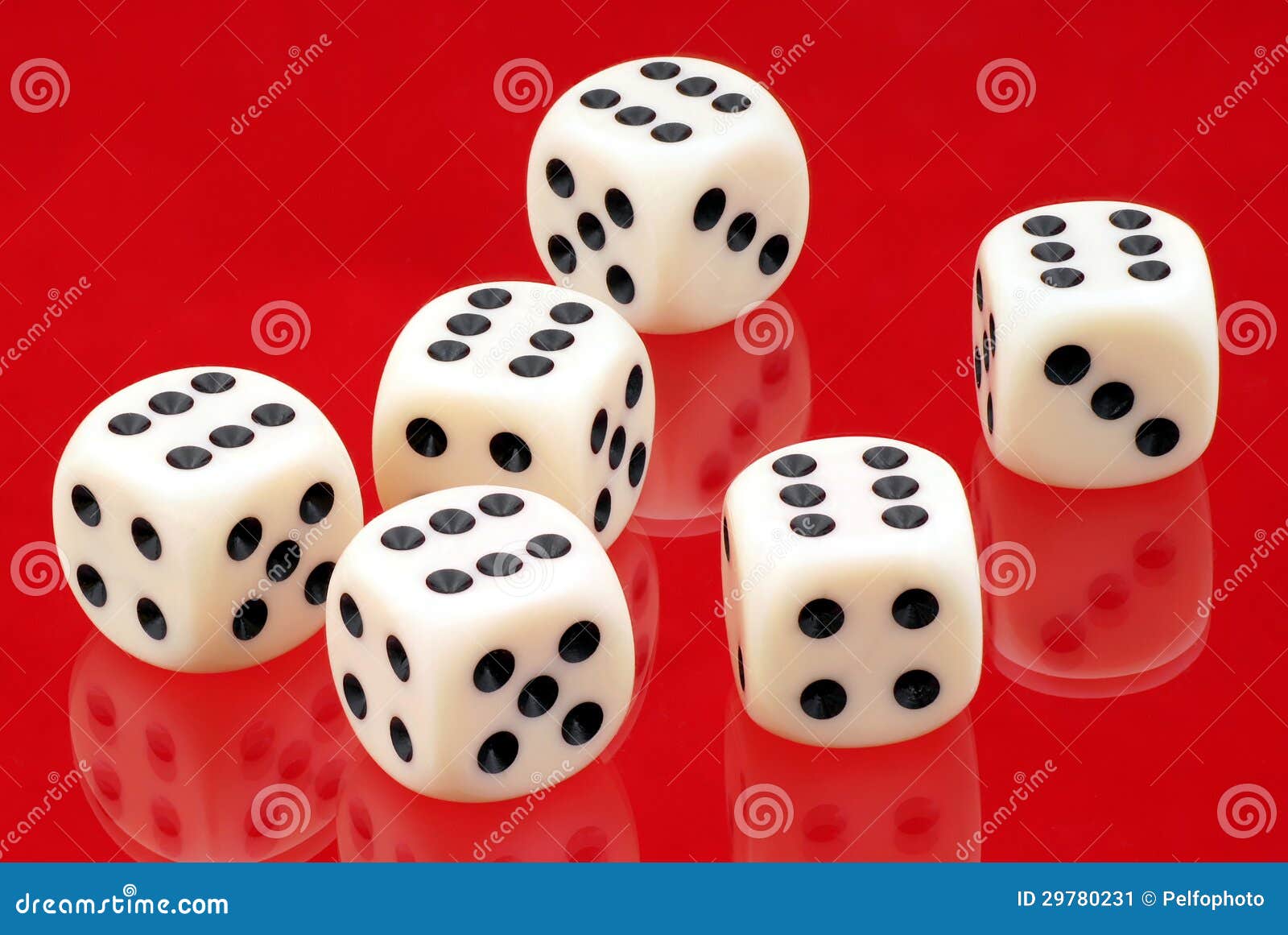 Six dice. stock image. Image of player, hazard, luck - 29780231