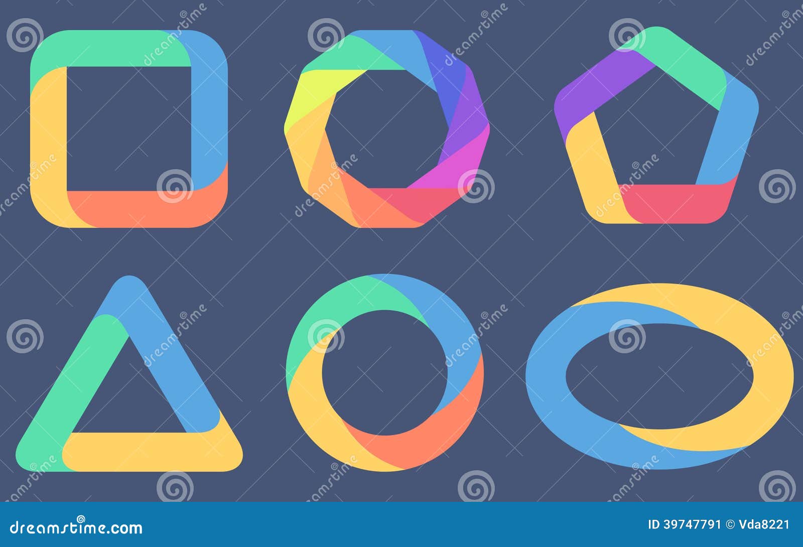Six different diagrams stock vector. Illustration of layout - 39747791