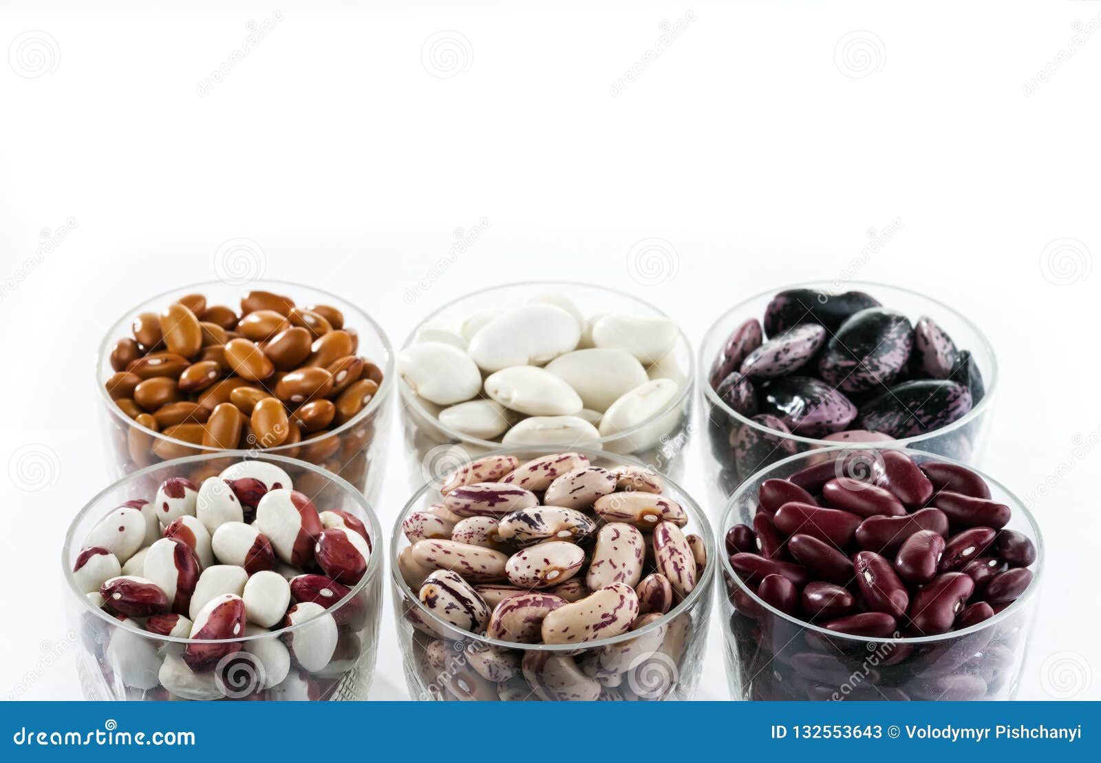 Varieties Beans Shape In Wording Bean On Wooden Board Royalty-Free ...