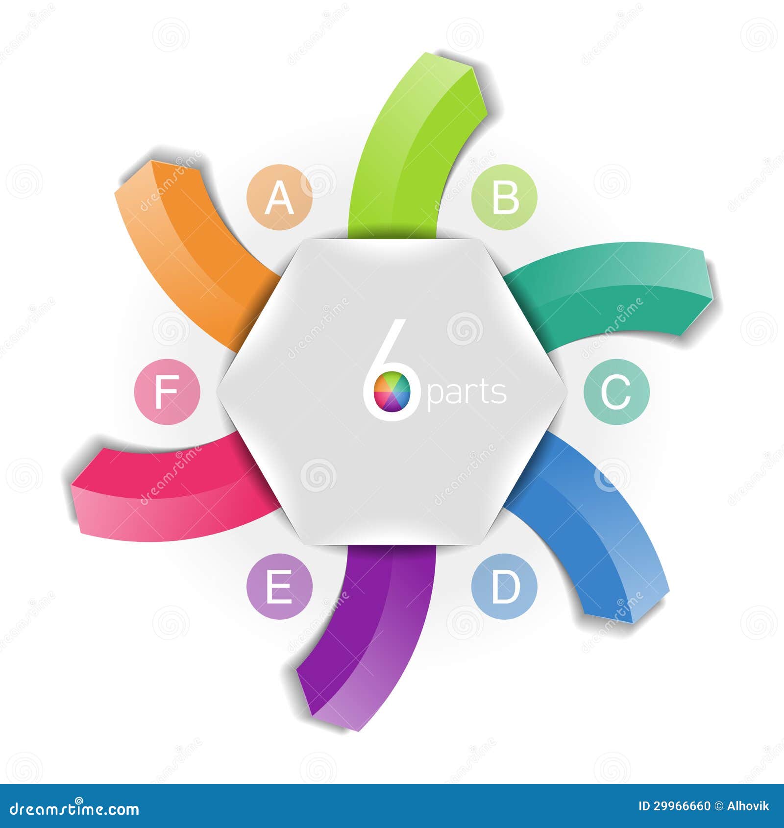 Six directions arrows stock vector. Illustration of info - 29966660