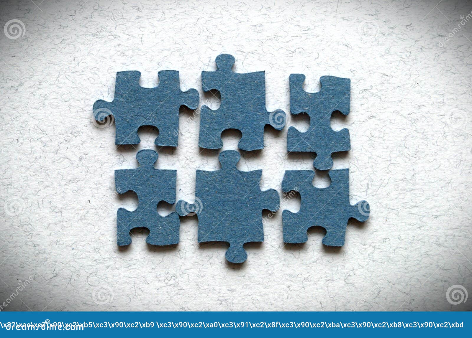 Six elements of the puzzle stock photo. Image of iron - 220902106