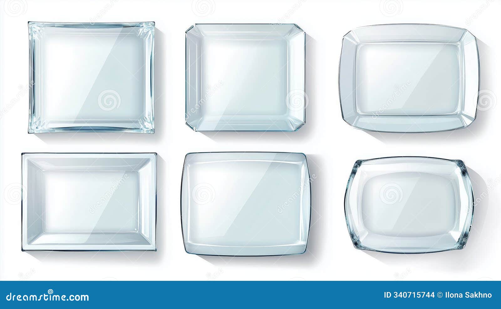 Glass Rectangular Banner With Floating Spheres. Glass Morphism Style ...