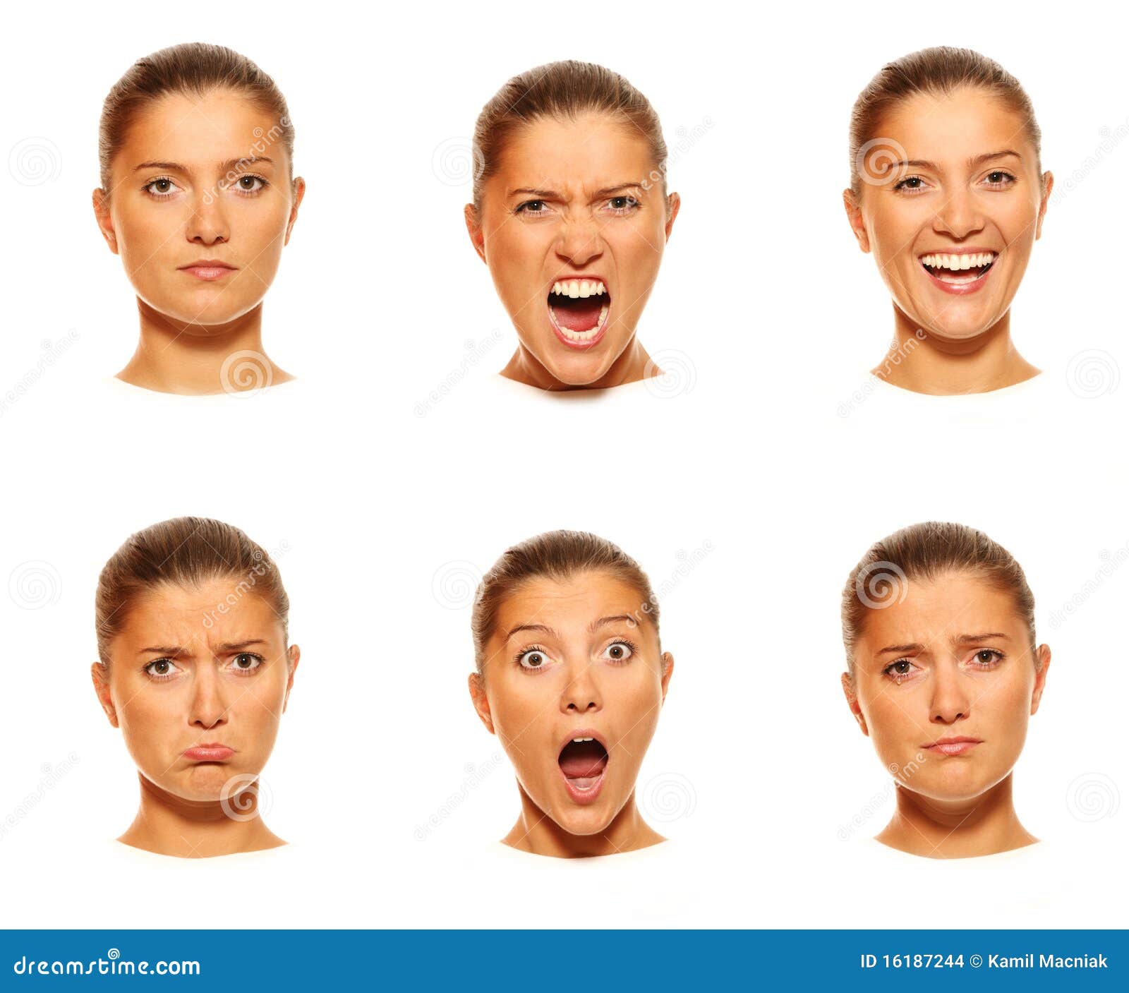 Six faces stock photo. Image of facial, crying, anger - 16187244
