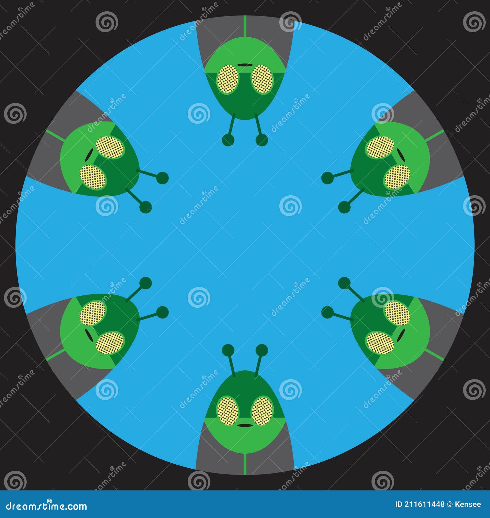 Aliens Looking Down Stock Photo | CartoonDealer.com #15438288