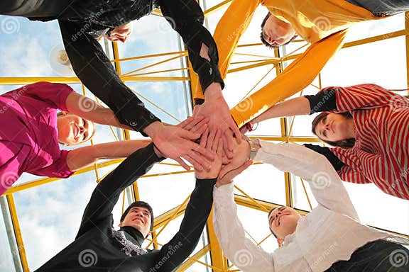 Six friends stock photo. Image of relationship, meeting - 5220260