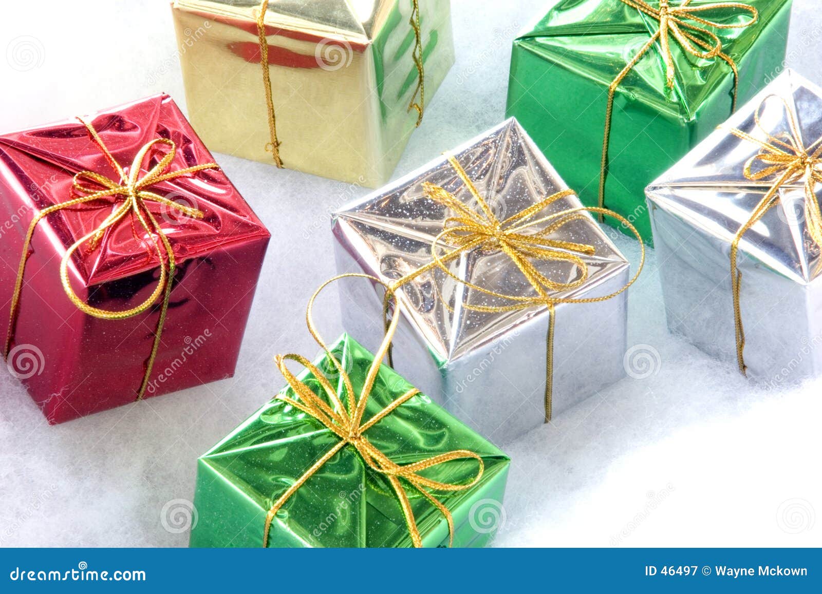 Six Gifts stock image. Image of glass, celebration, evergreen - 46497