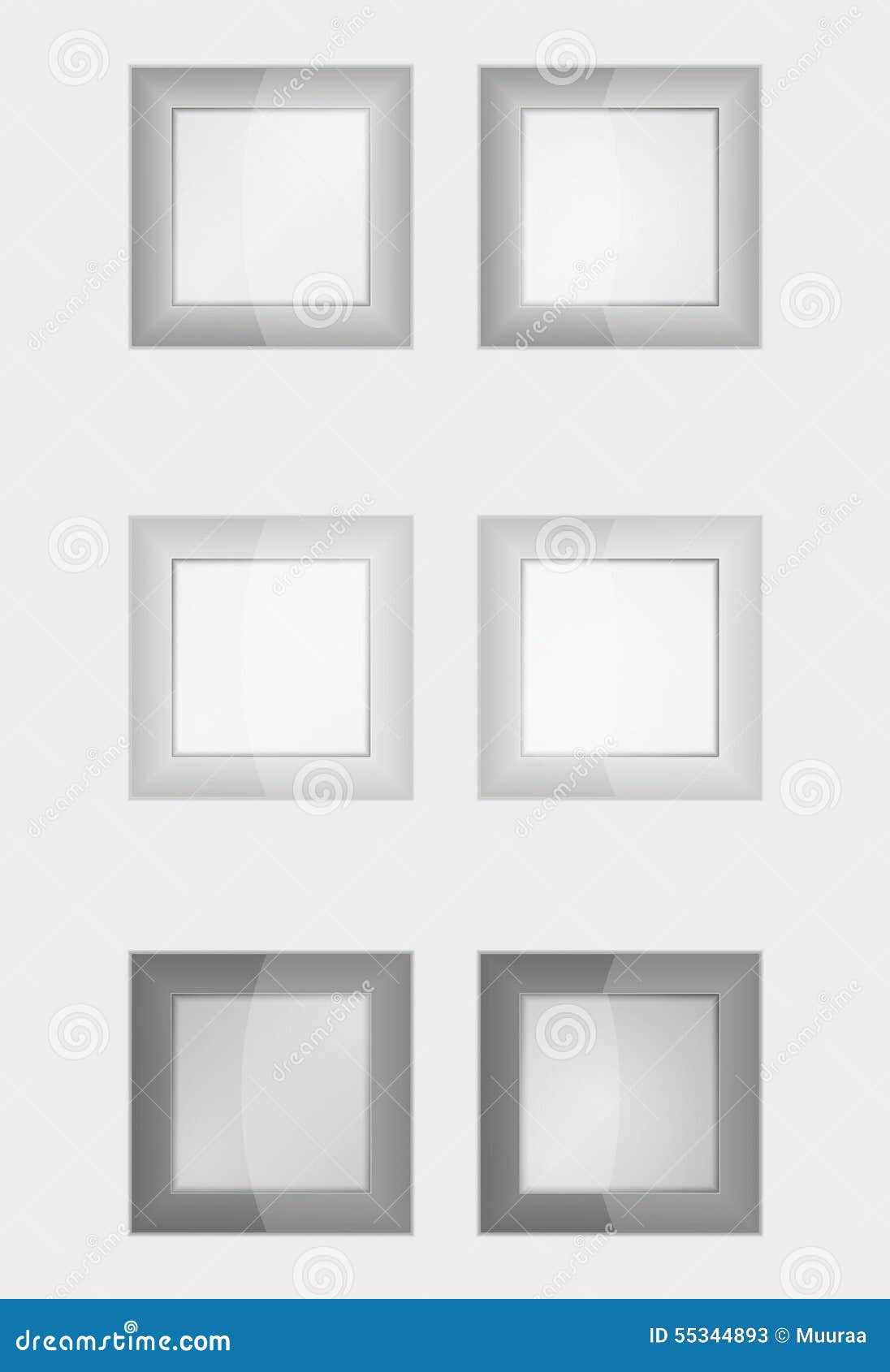 Six Gray Square Badges Buttons Stock Illustrations – 3 Six Gray Square ...