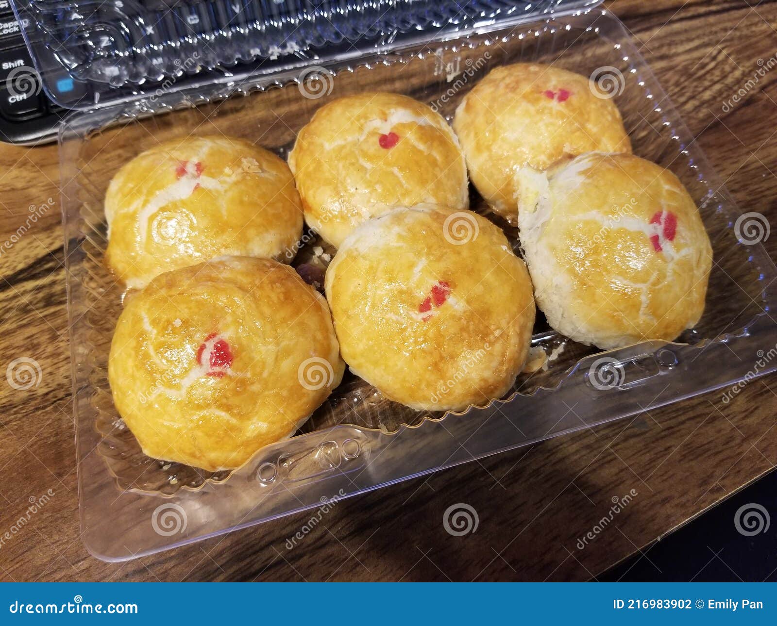 Six Hopia Ube Pastry Delights Stock Photo - Image of fruit, cuisine ...