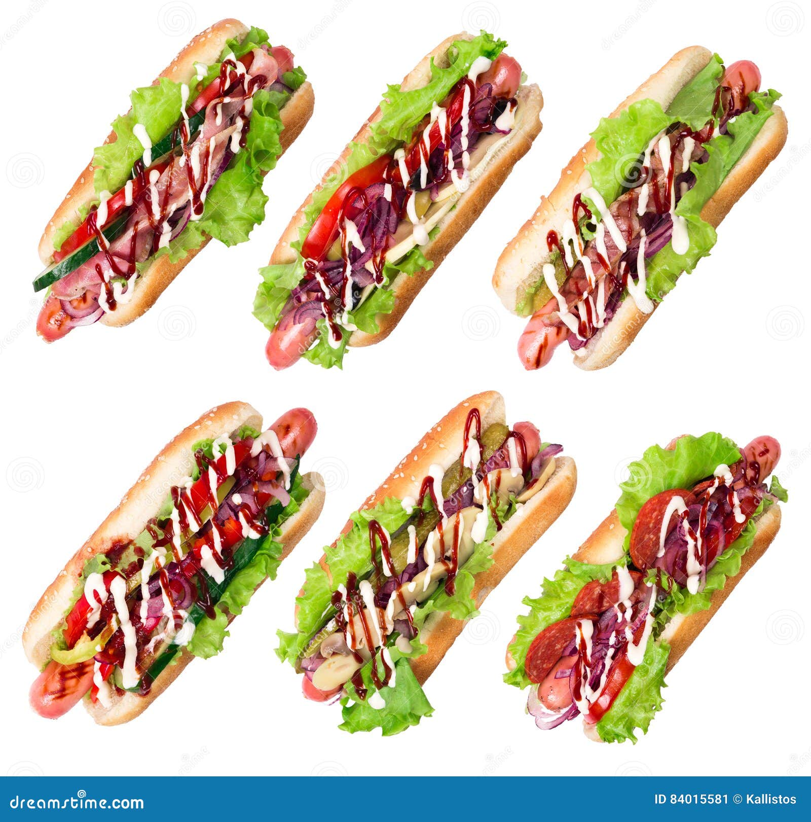 Six hotdogs stock image. Image of relish, sausage, food - 84015581