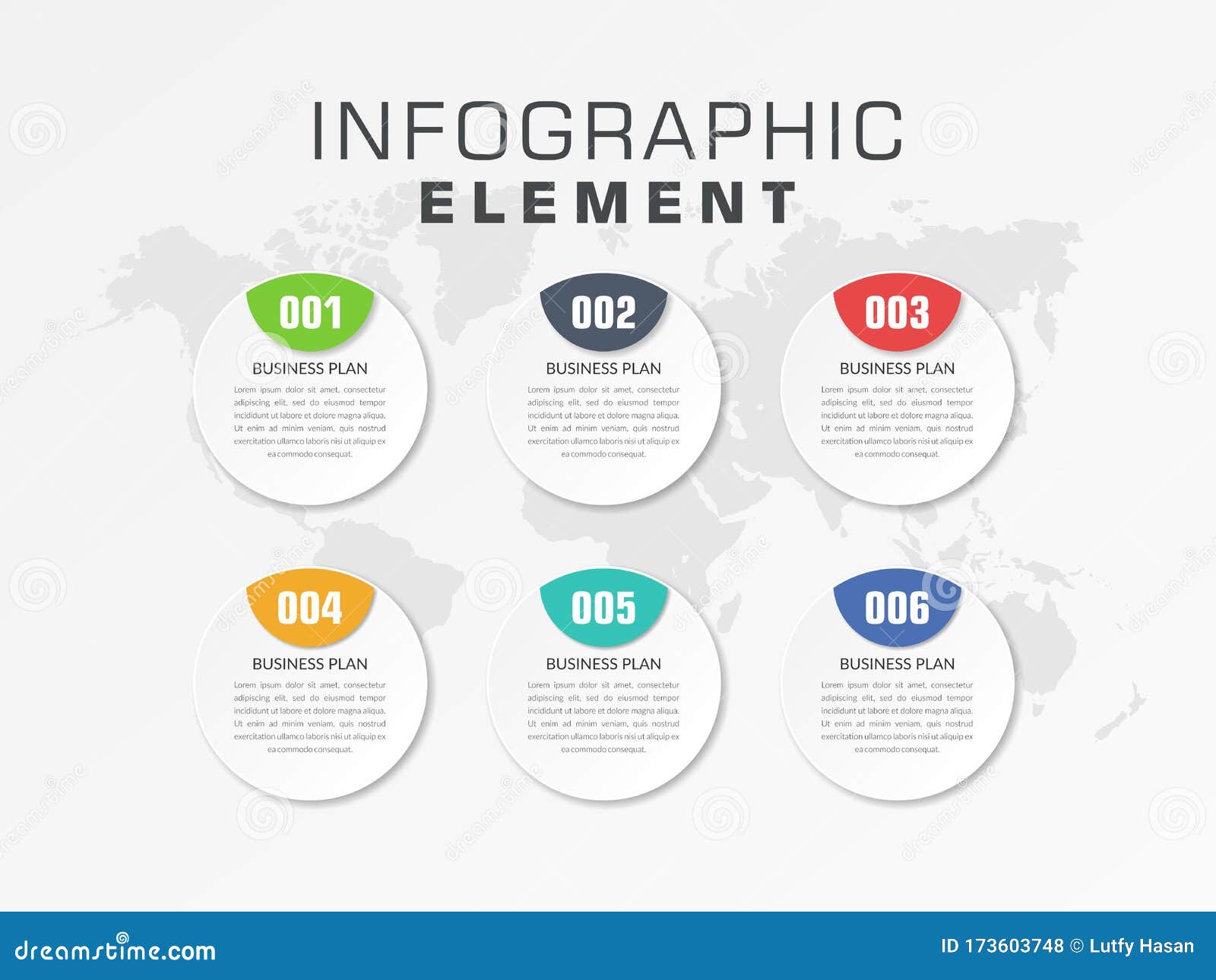 Six Infographic Element Vector Premium Vector Stock Vector ...