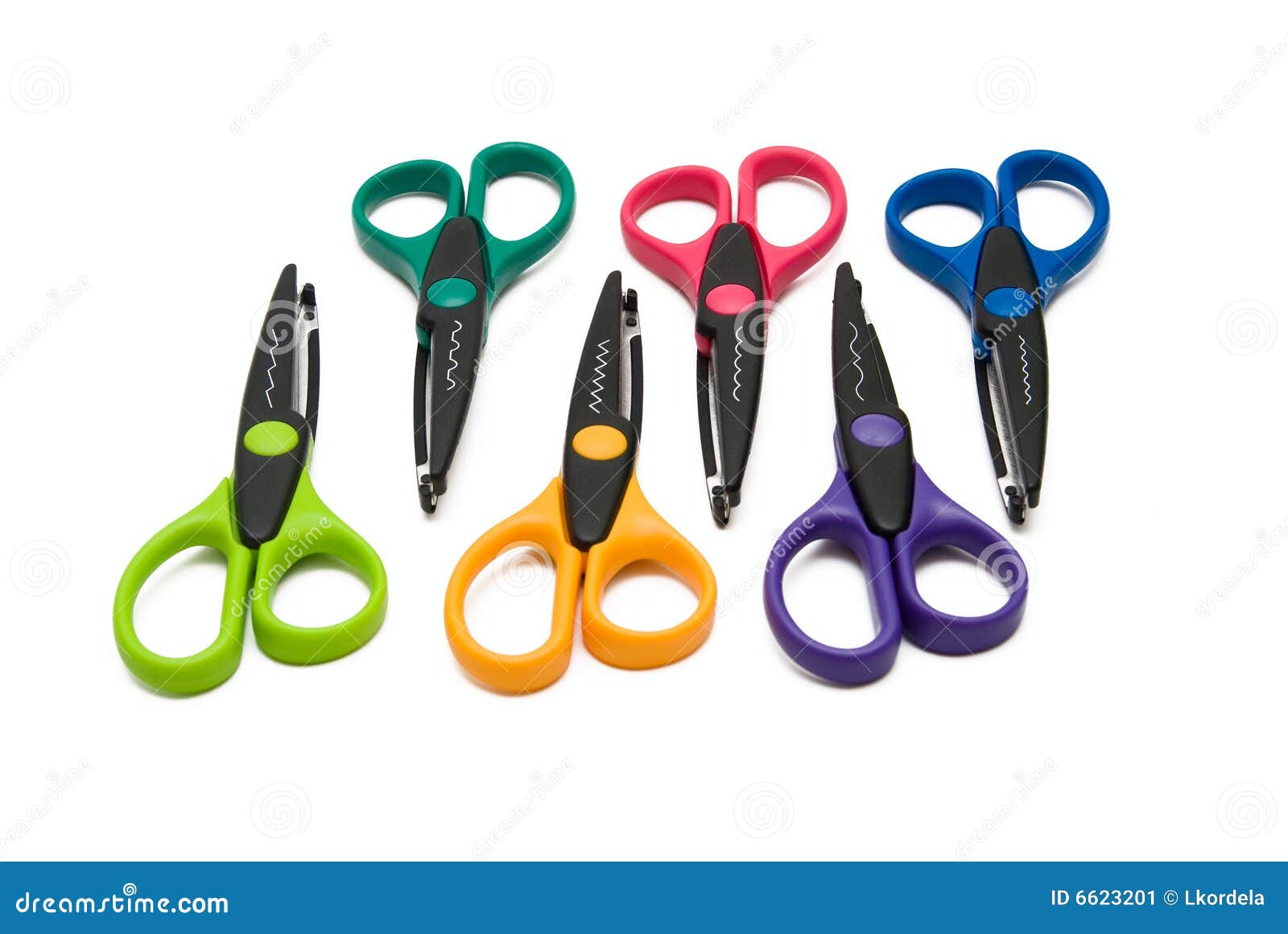 Six Kind of Safety Scissors Stock Image - Image of tool, hold: 6623201