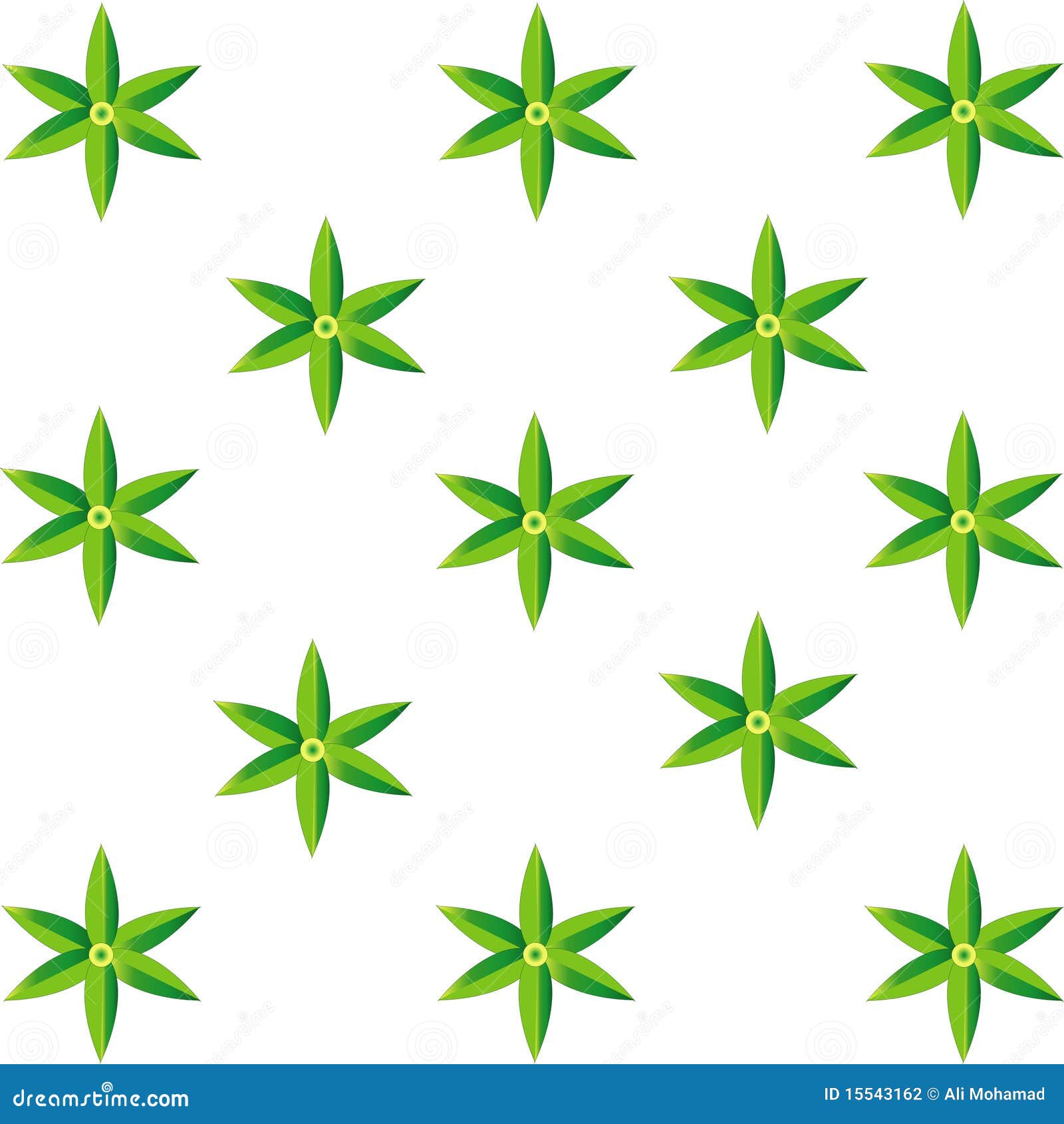 Six leaves pattern stock illustration. Illustration of creative - 15543162