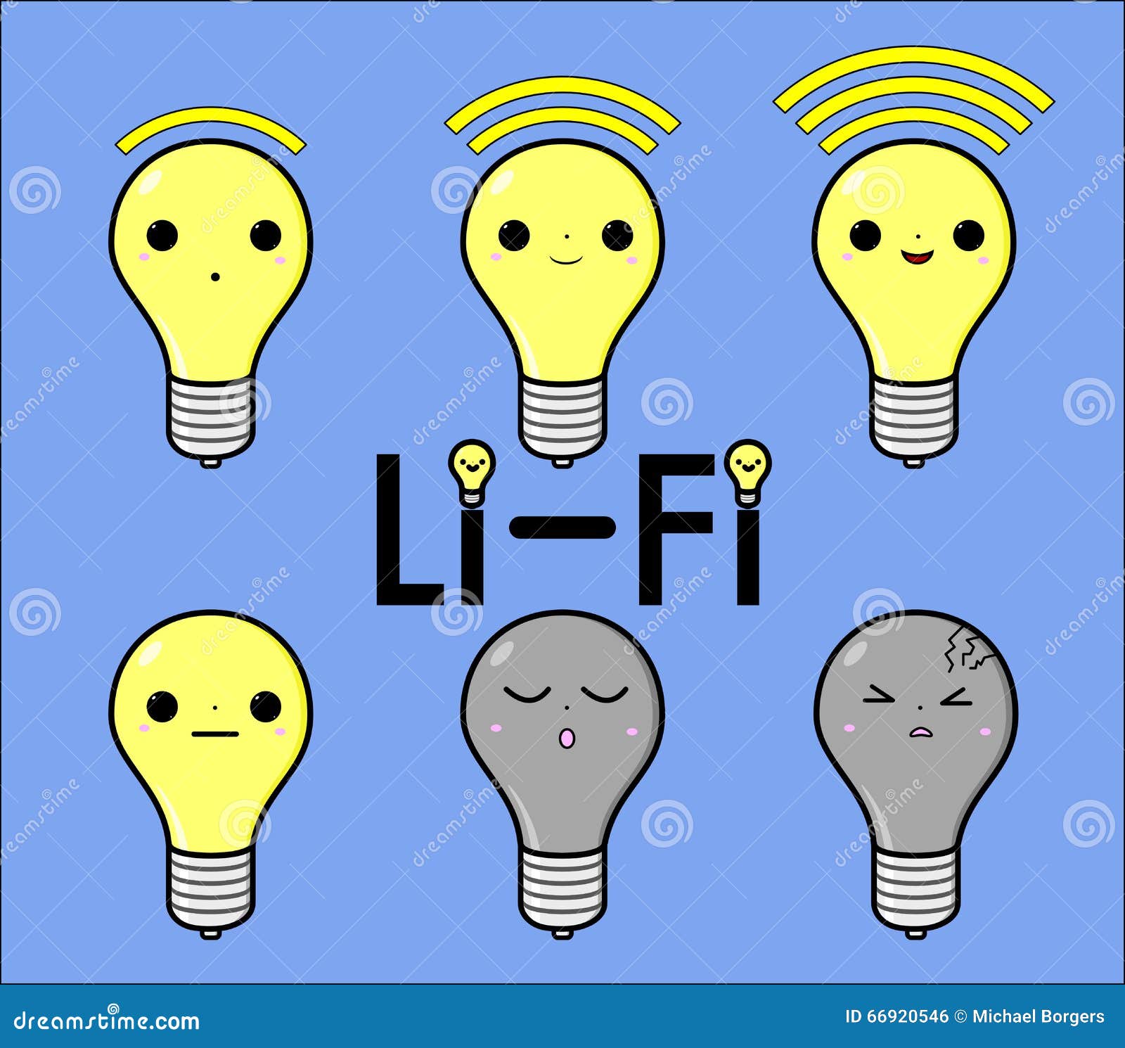 Lifi Symbol With Bulb Royalty-Free Stock Photo | CartoonDealer.com ...