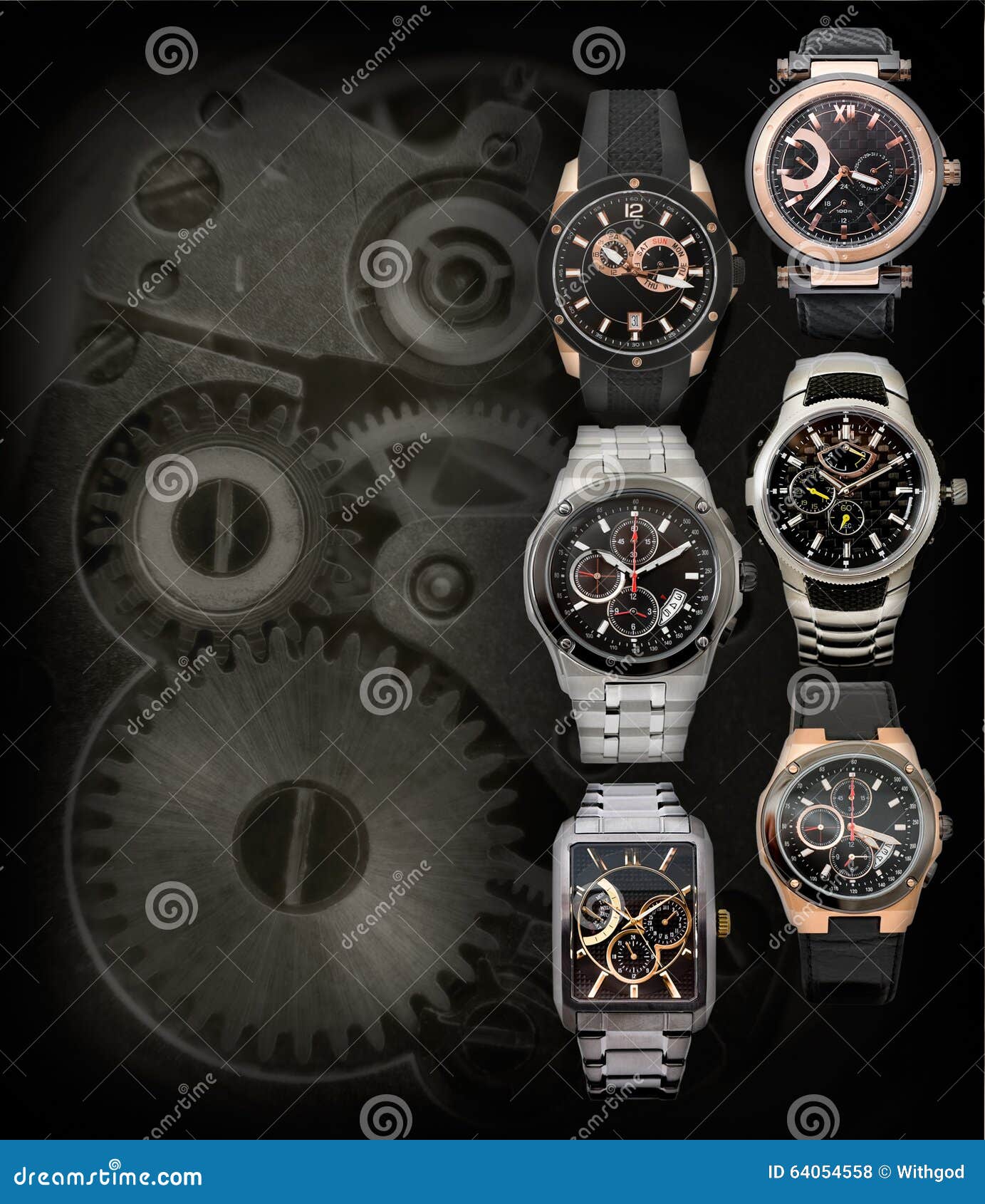 Watches Compass Table. Generate Ai Royalty-Free Stock Photography ...