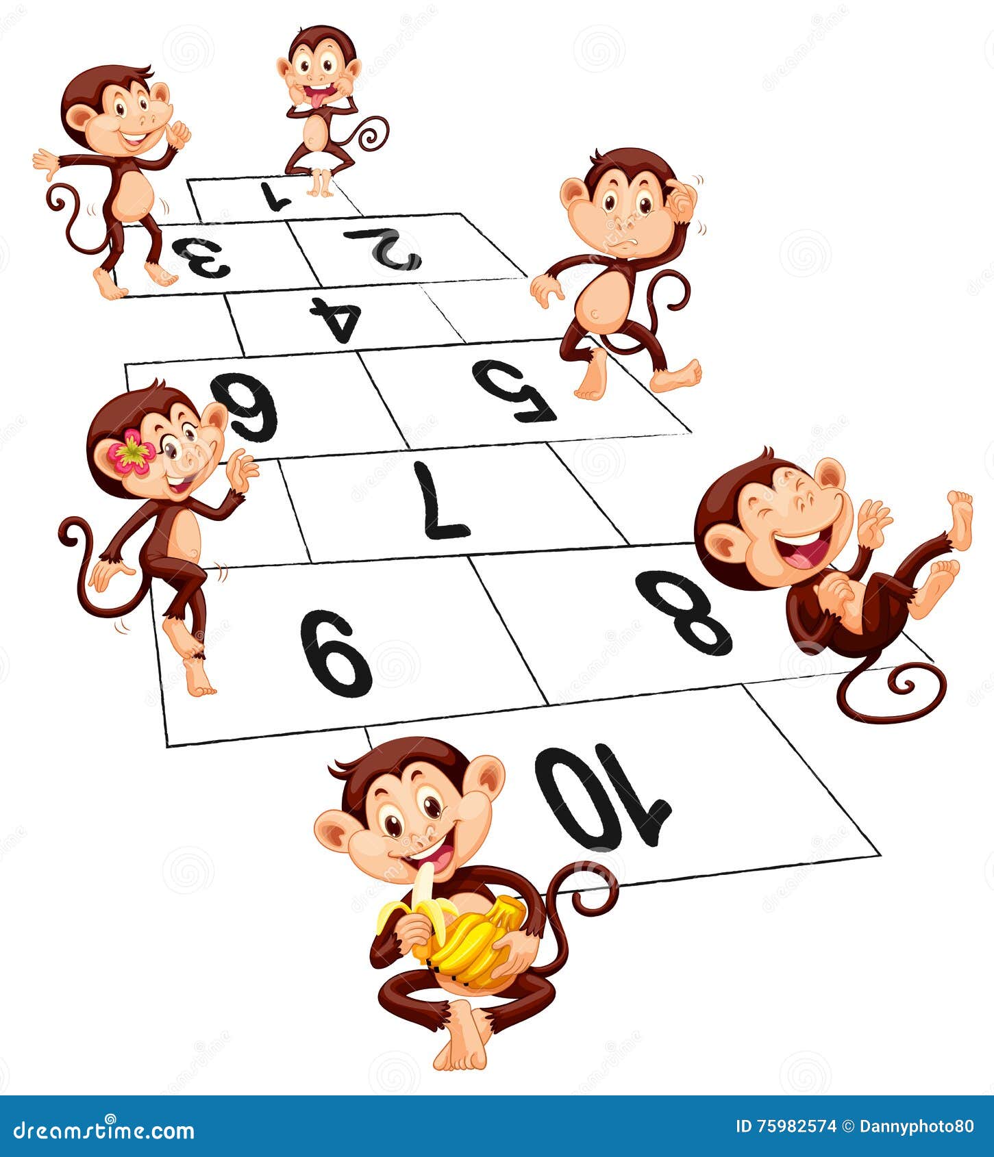 Six Monkeys Stock Illustrations – 33 Six Monkeys Stock Illustrations ...