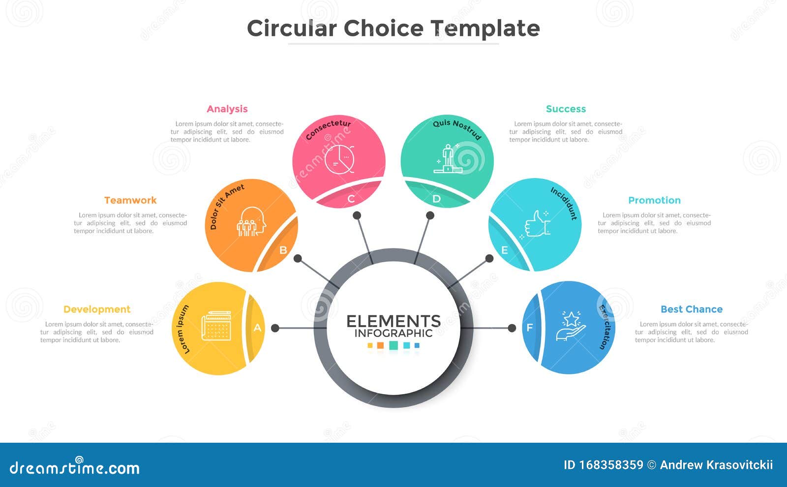 Modern Infographic Template Stock Vector - Illustration of flat ...