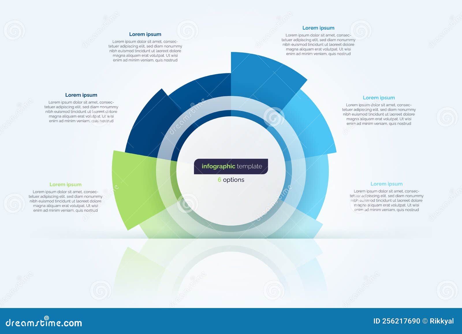 Six Option Circle Infographic Design Template. Vector Illustration ... Six Option Circle Infographic Design Template. Vector Illustration ...
