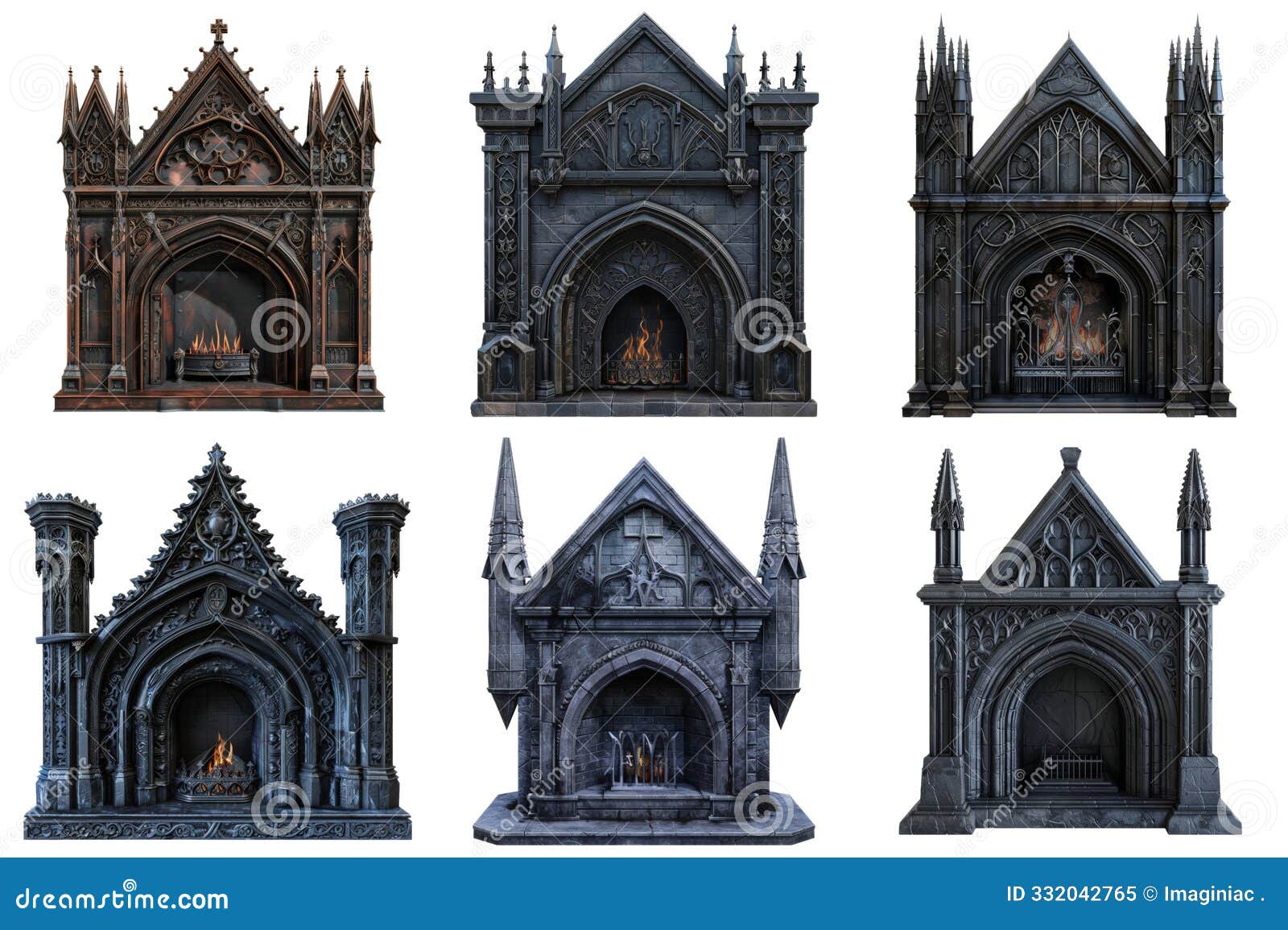 Ornate Gothic Stone Pinnacle With Intricate Details Against A Plain ...