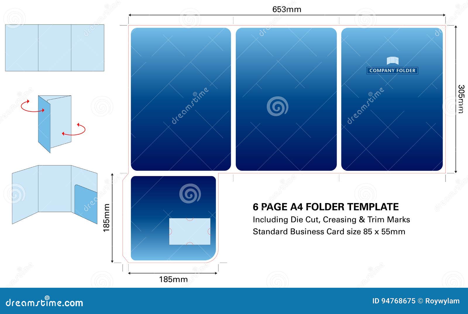 Folder Die Cut Template Folder Die Cut Template