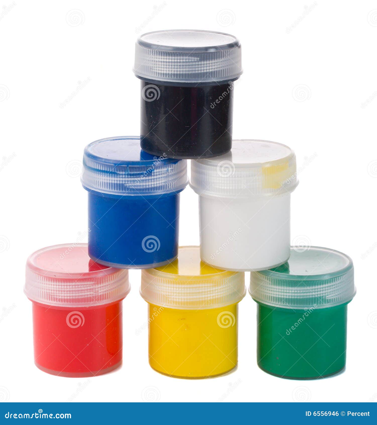 Six paints stock photo. Image of paints, liquid, occupation - 6556946