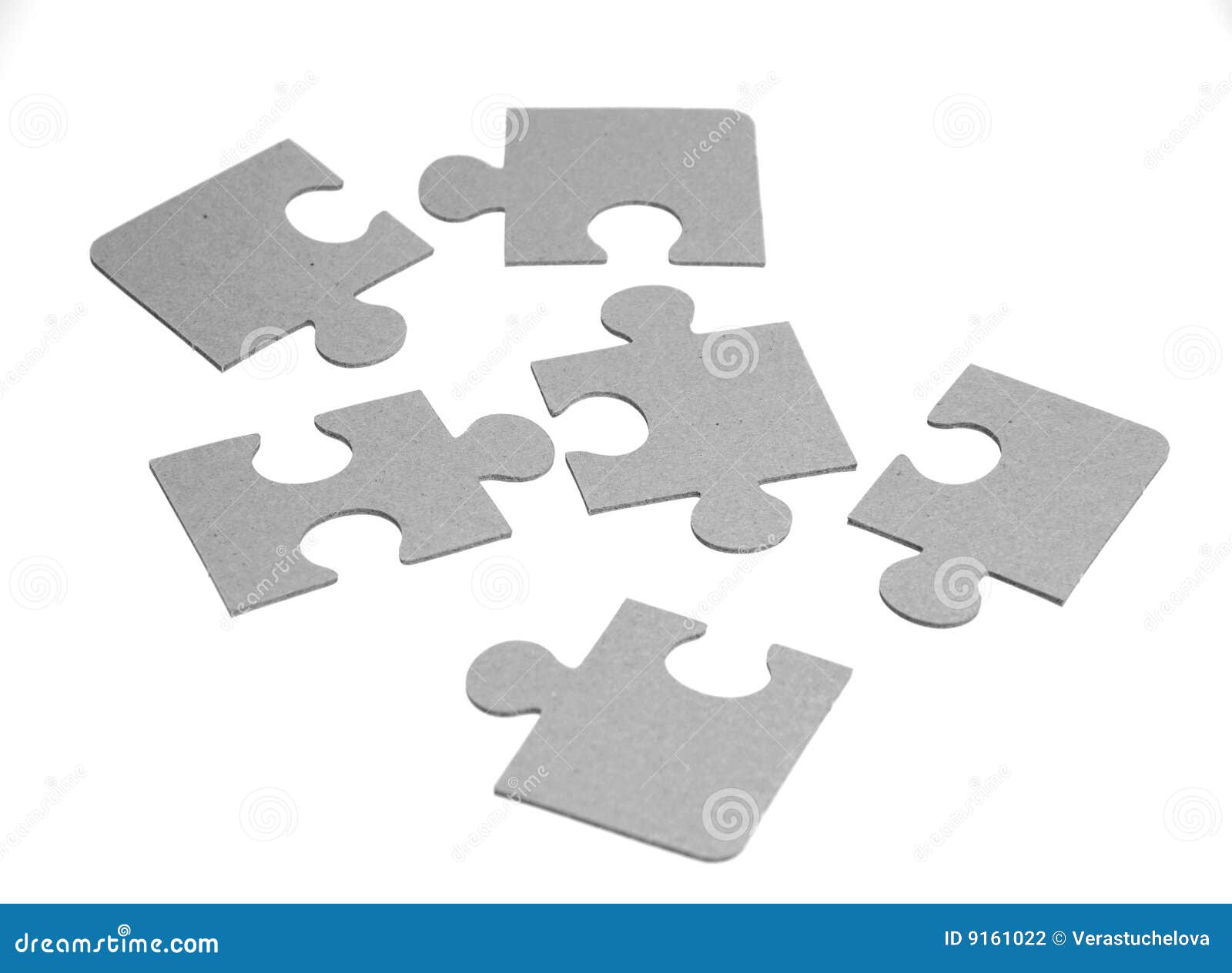 Six peace of puzzle stock photo. Image of business, metaphor - 9161022