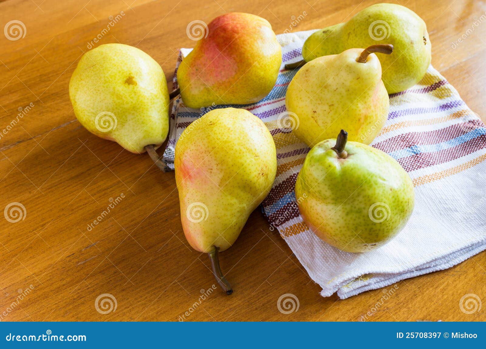 Six pears stock image. Image of fresh, dessert, snack - 25708397