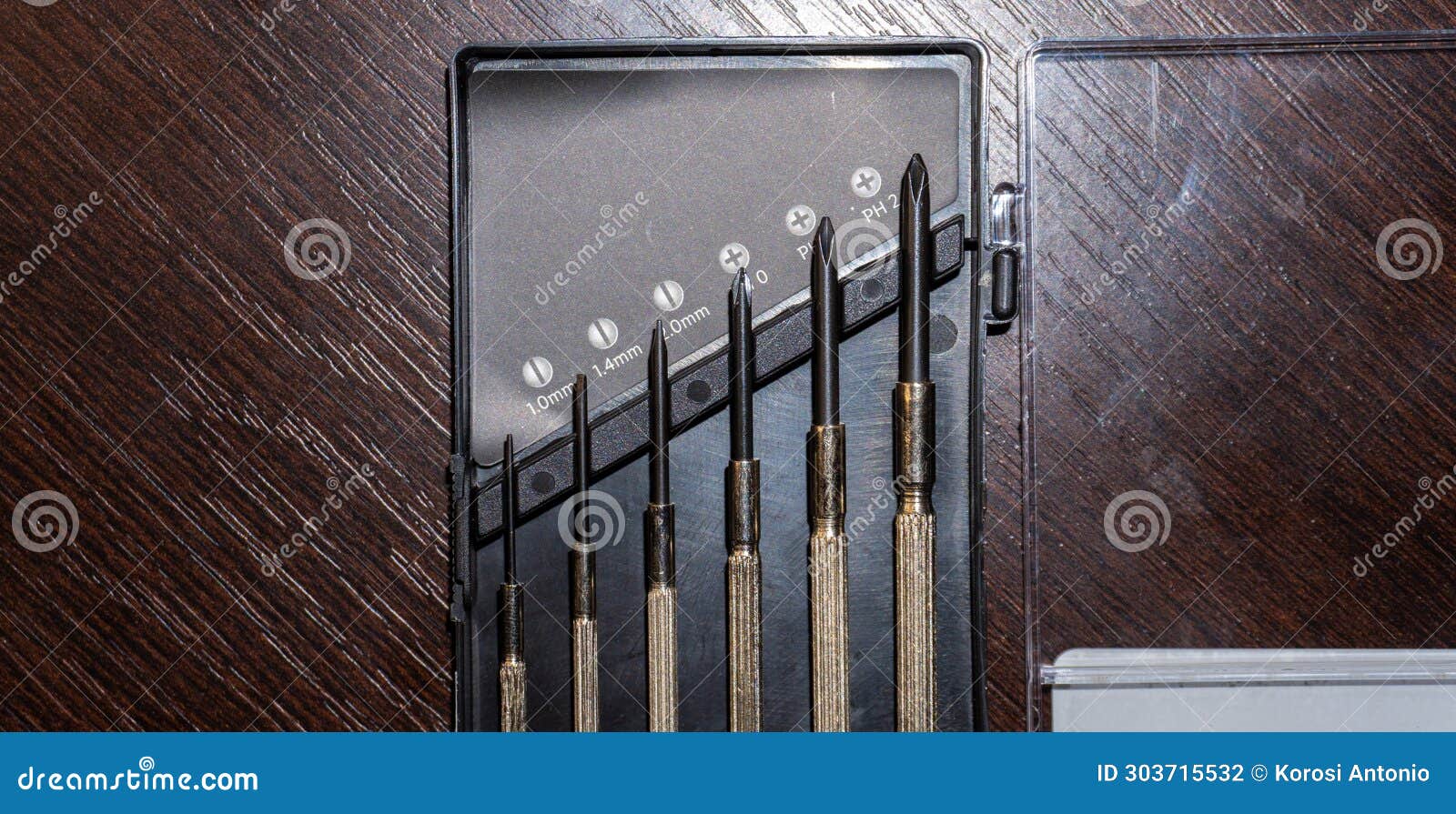 Six Piece Precision Screwdriver Set Stock Photo - Image of ironmongery ...