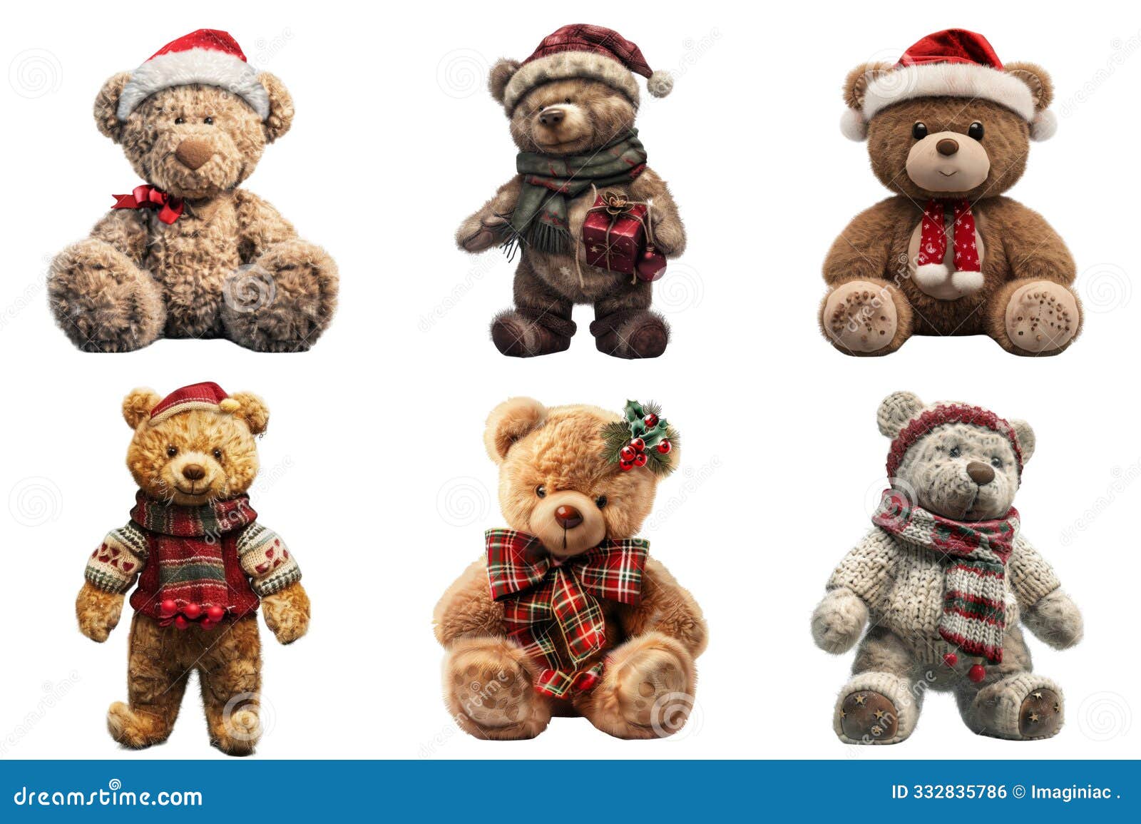 Six Bears Dressed Urban Street Style, Bear Sporting Different Colored ...