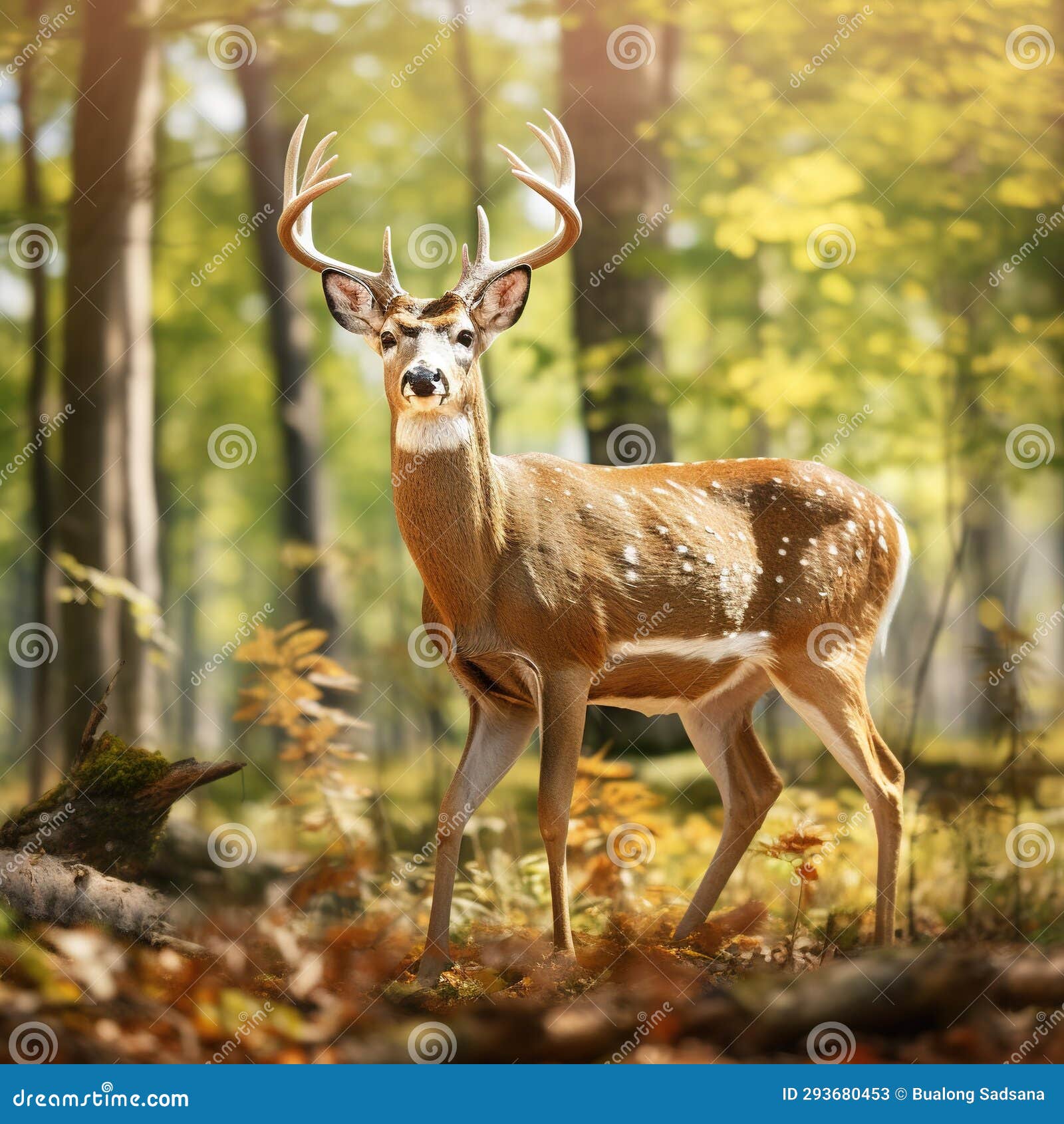 Six Point Deer stock illustration. Illustration of grayish - 293680453
