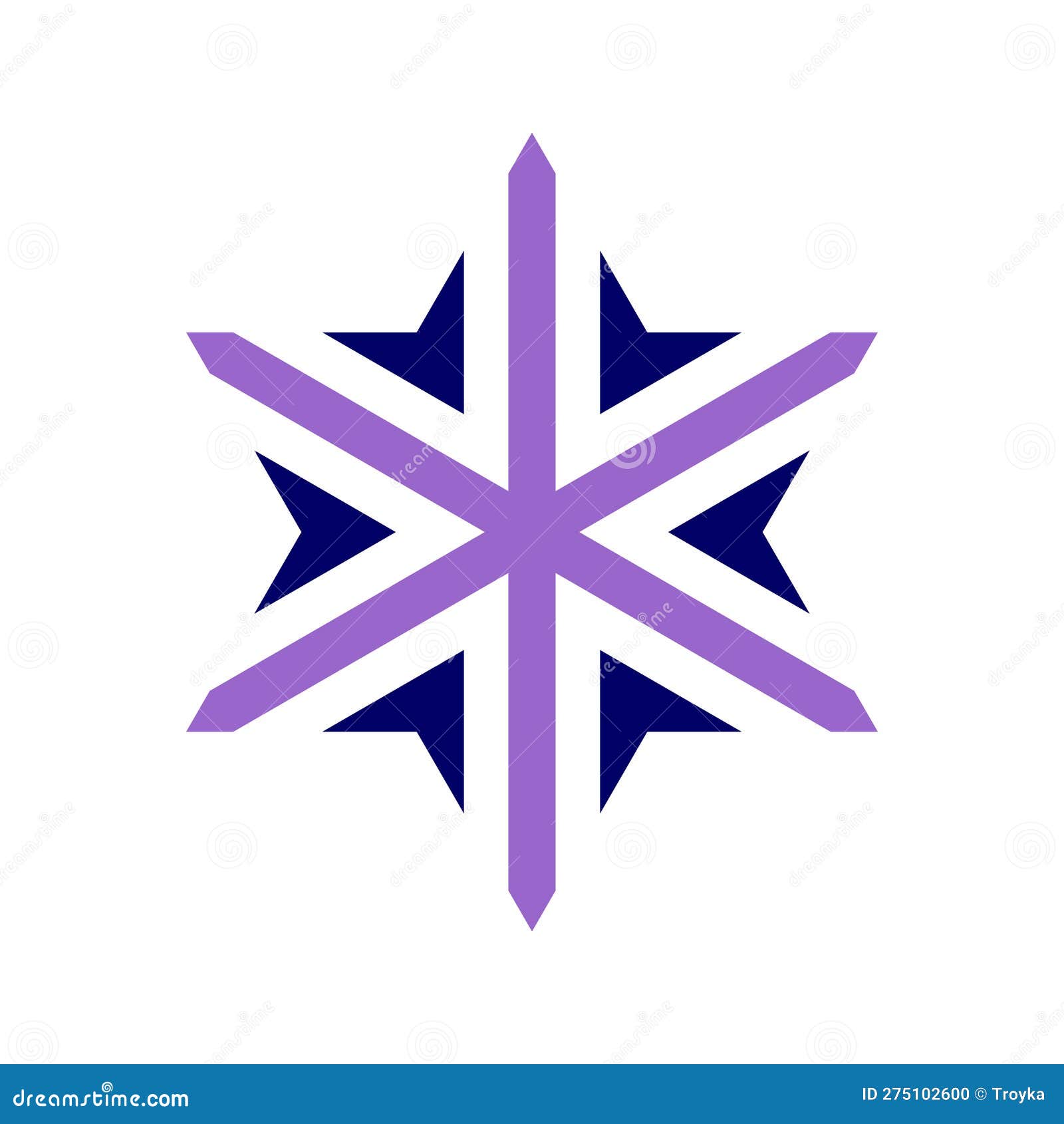 Six-point Star Icon. Design Element Stock Vector - Illustration of ...
