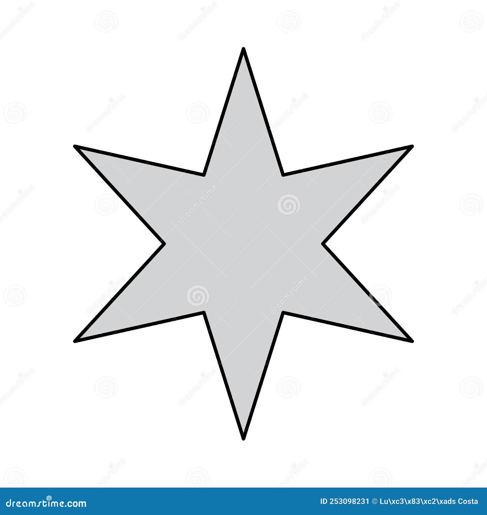 Six Pointed Star Geometric Shape Stock Vector - Illustration of falling ...