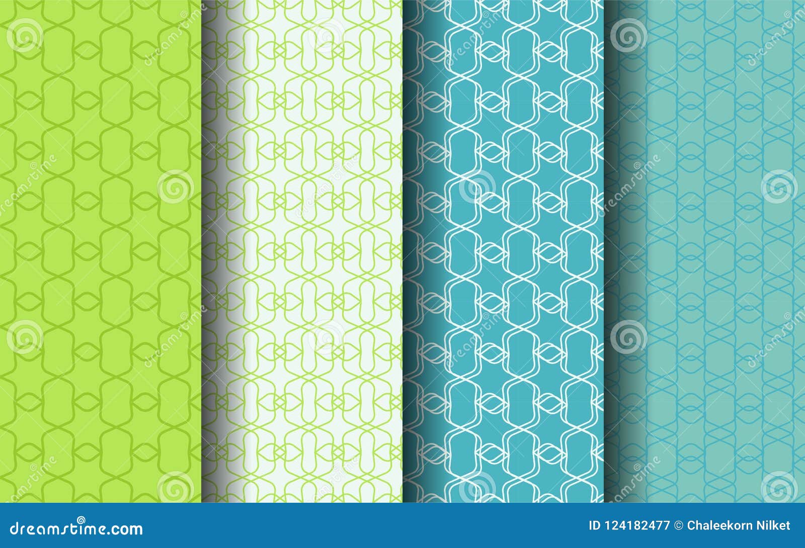 Six-pointed Star Style Seamless Pattern. Stock Vector - Illustration of ...