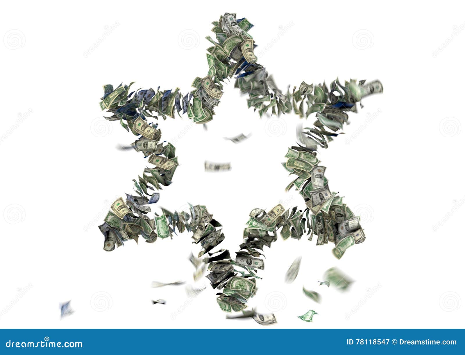 Six Pointed Star in US Bills Stock Image - Illustration of bills, title ...