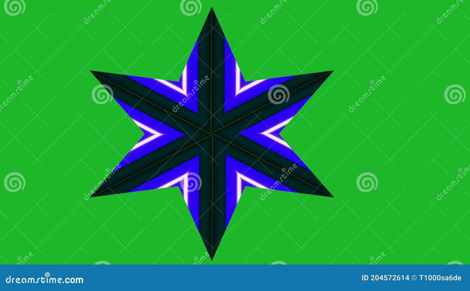 Six-pointed Star with Varying Patterns Stock Illustration ...