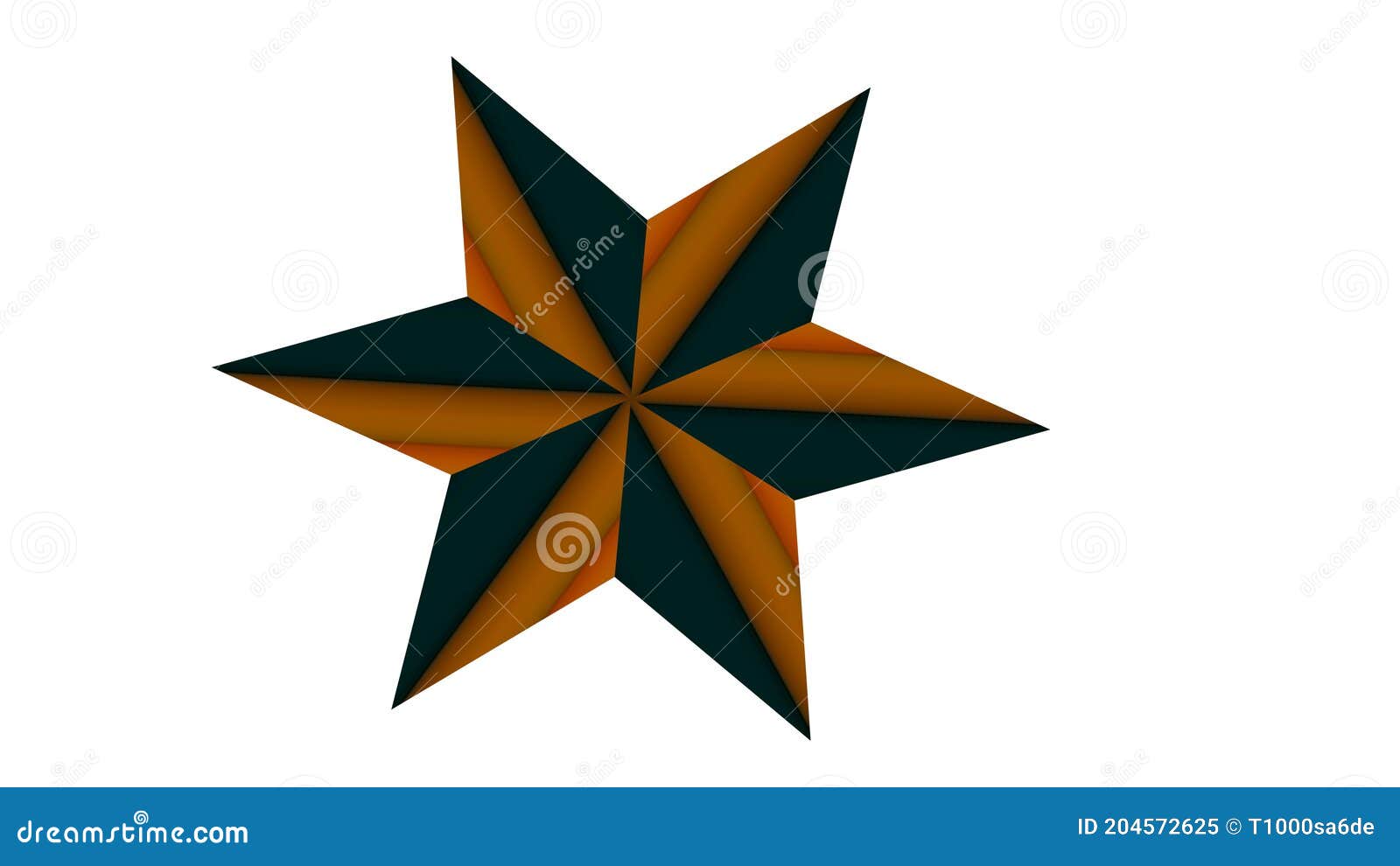 Six-pointed Star with Varying Patterns Stock Illustration ...