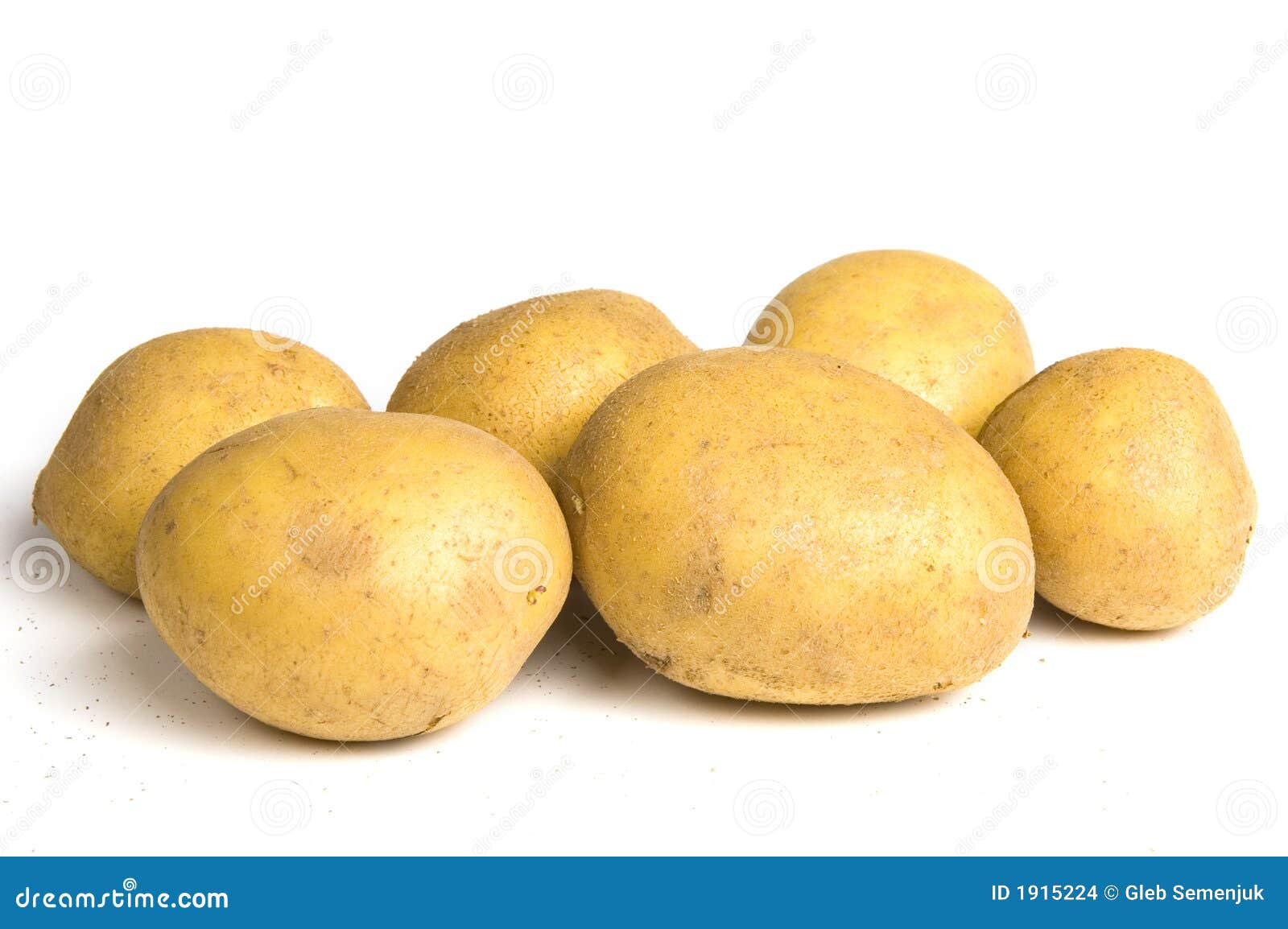 Six Potatoes Stock Images - Image: 1915224