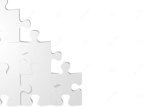 Six Puzzle pieces stock illustration. Illustration of intelligence ...