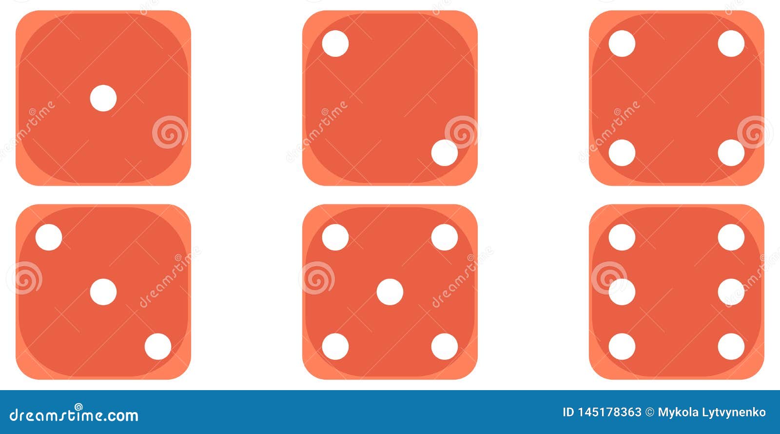 Six Rolling Dice Game Poker Ivory, Devil Cube, Vector Devil Cube Flat ...