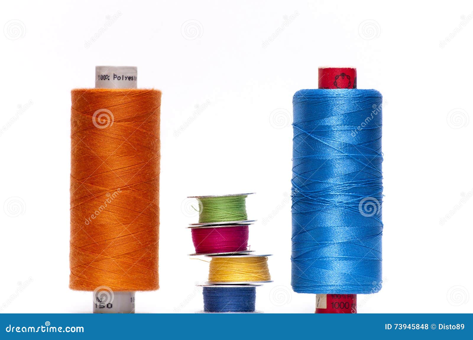 Six Rolls of Colored Thread Stock Photo - Image of reel, twisted: 73945848