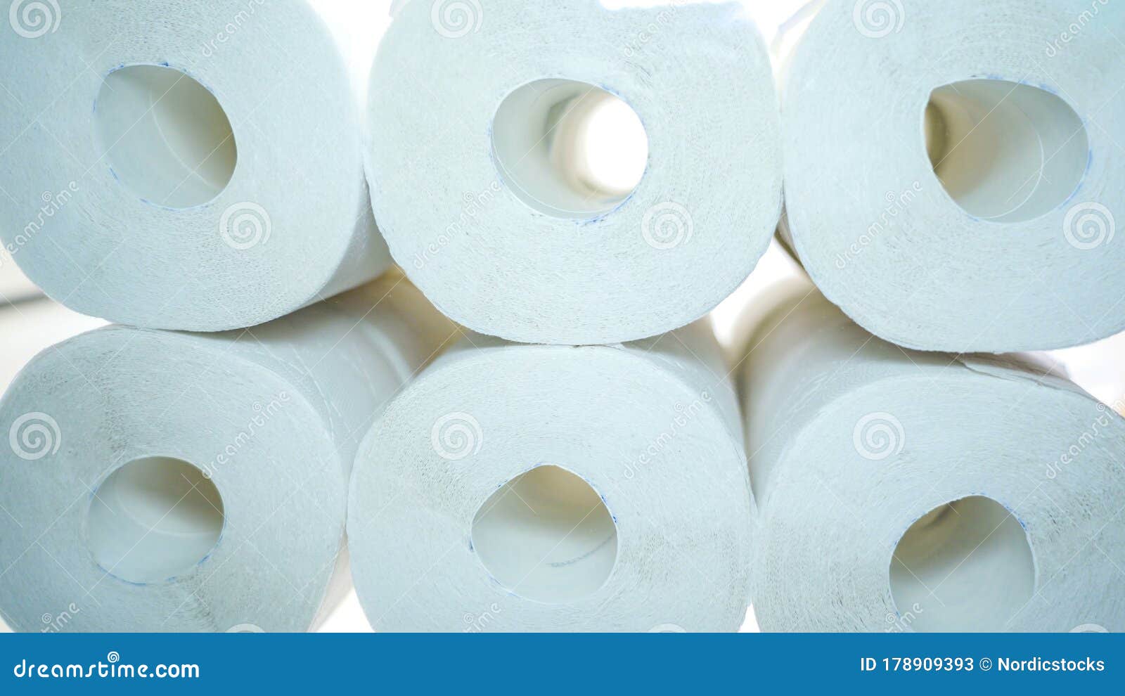28415_Six_rolls_of_the_tissue_paper_on_the_table Stock Image - Image of ...