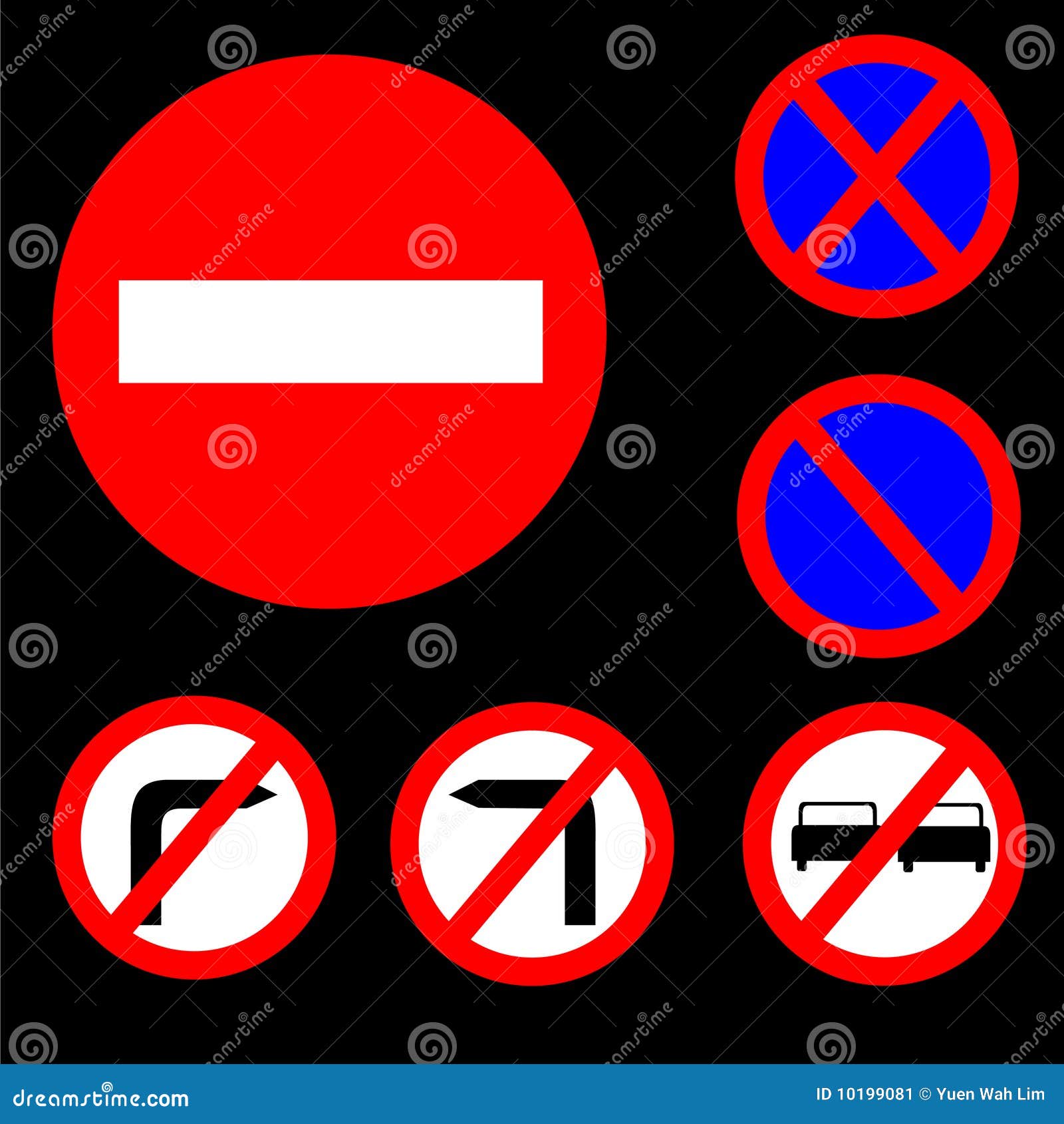 Round Prohibitory Sign - Entry Is Prohibited, With An Inscription On ...