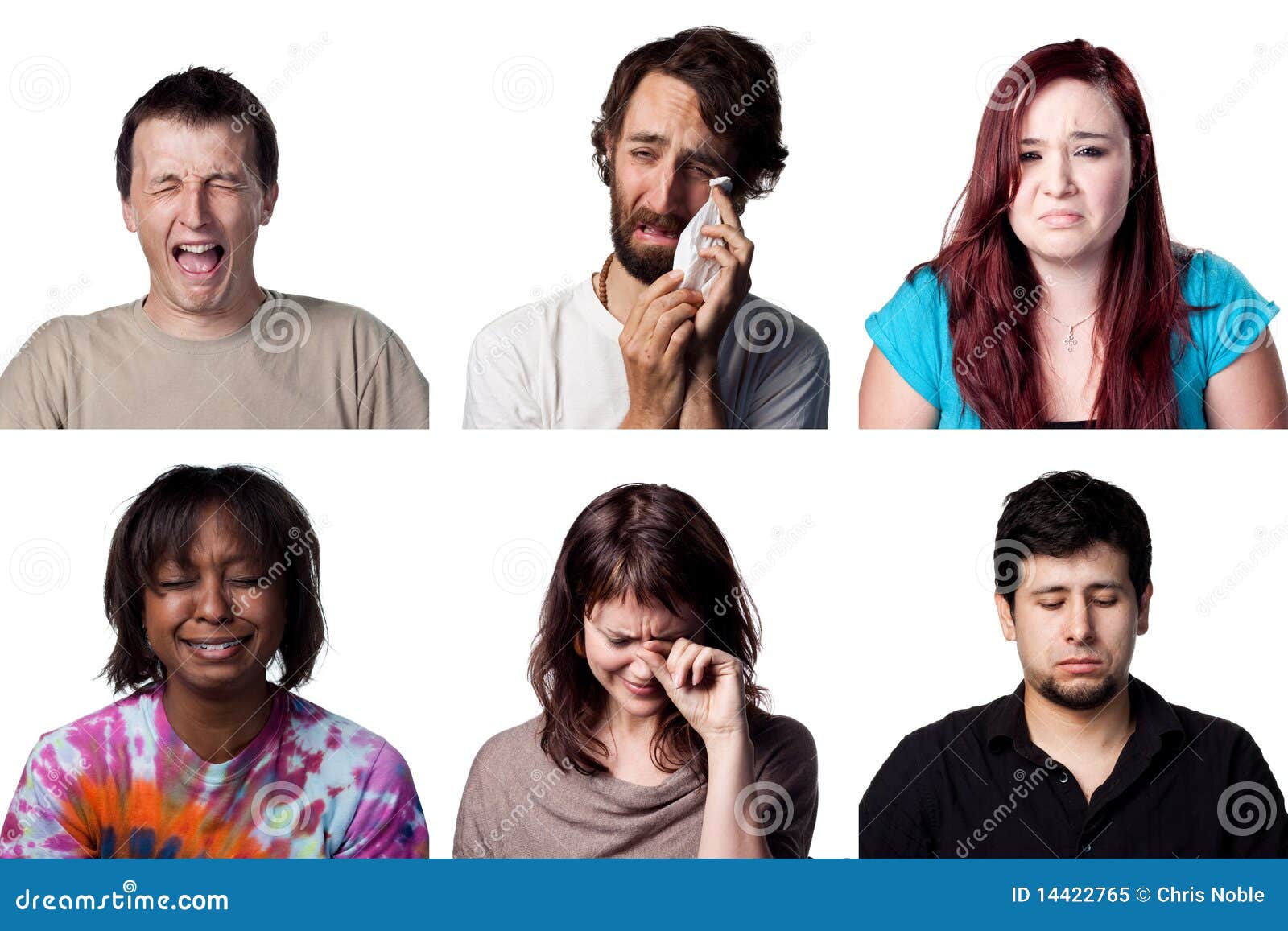 Six Sad Images stock image. Image of collage, looking - 14422765