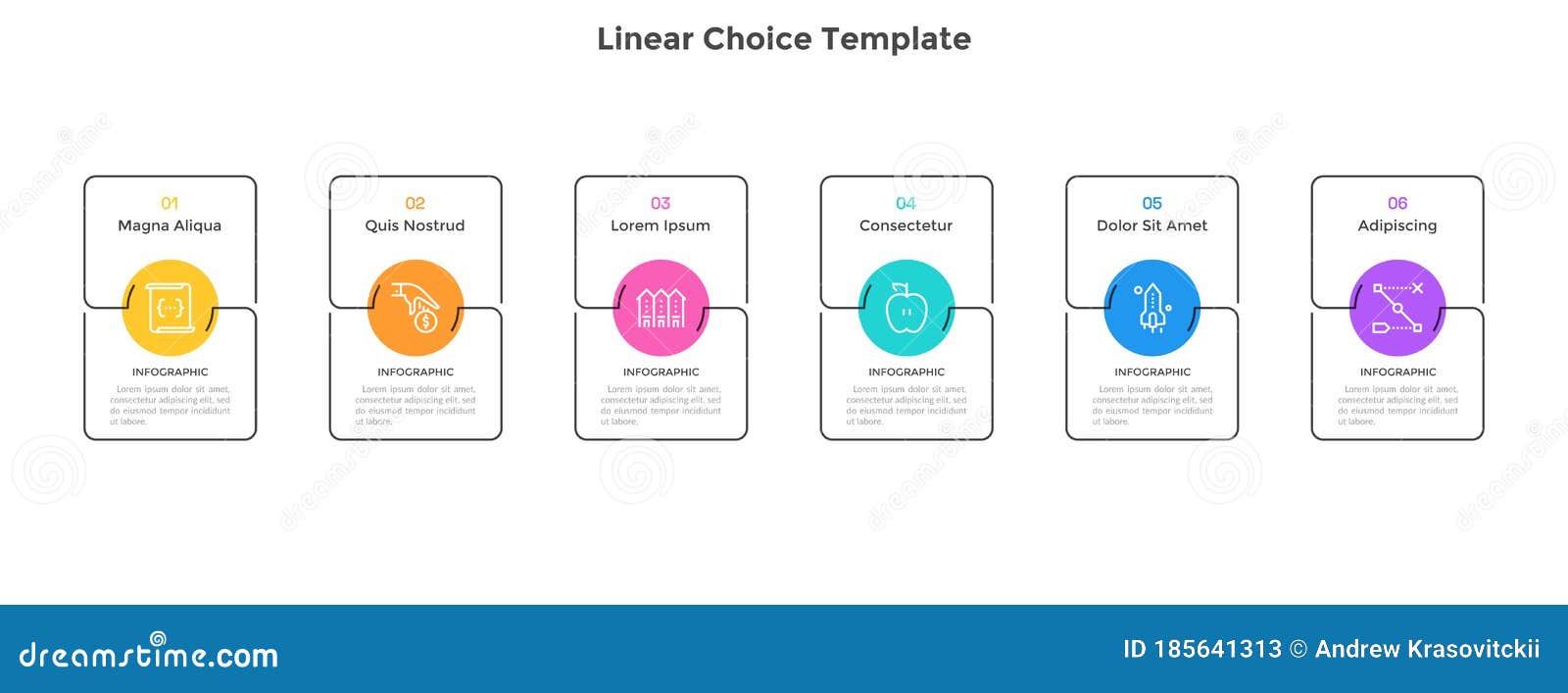 Modern Infographic Vector Template Stock Vector - Illustration of ...