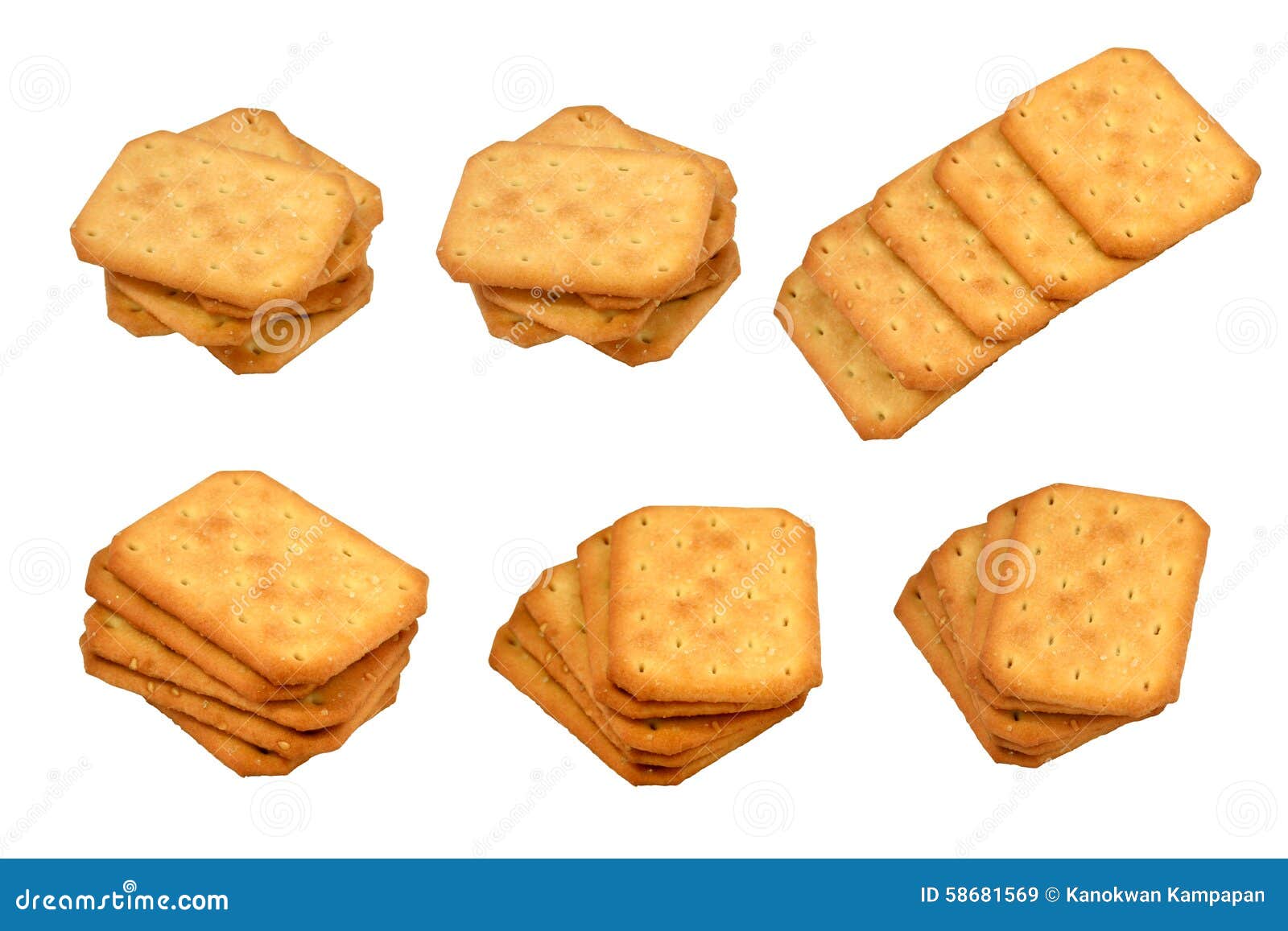 Six Shots of Crackers stock image. Image of texture, crunchy - 58681569