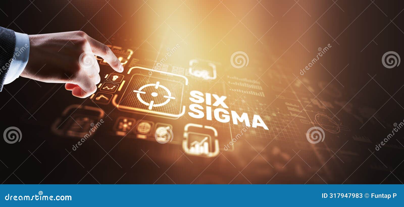 Six Sigma. Management Concept Aimed At Improving The Quality Of Work Of ...